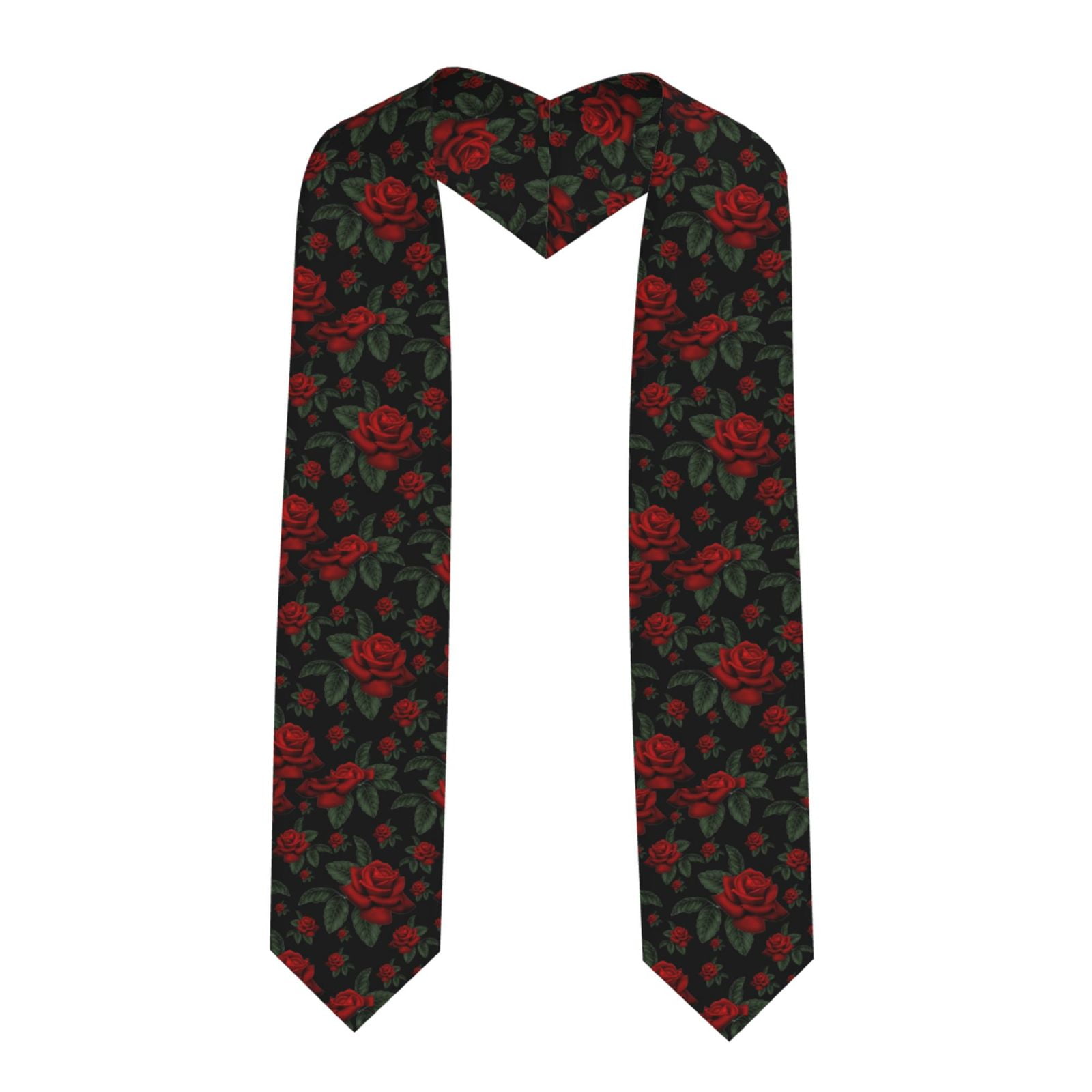 Logiee Roses Print Unisex Adult Graduation Stole Shawl 72" Long for ...