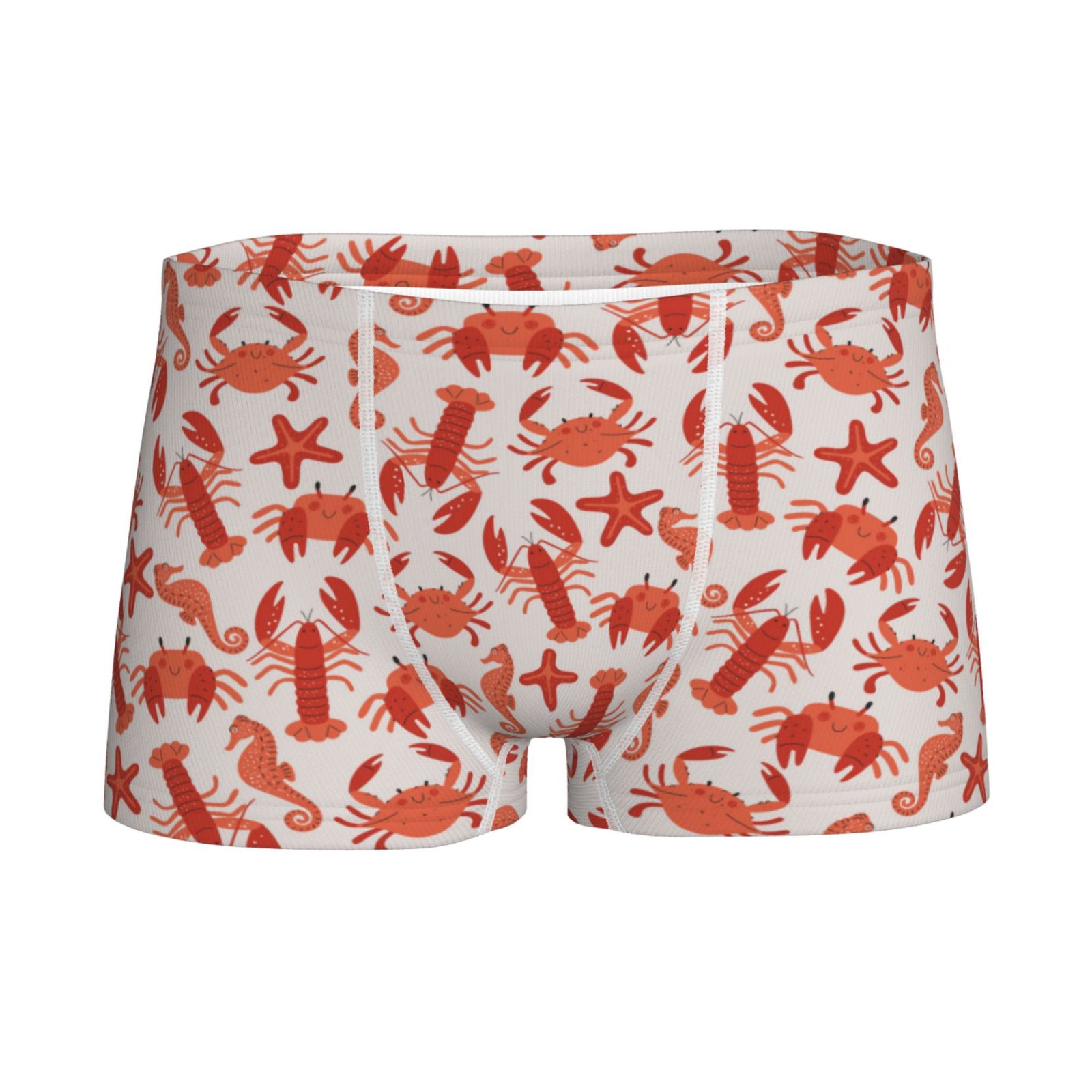 Logiee Sea Creatures Print Boys' Boxer Briefs,Tween Boy Underwear ...