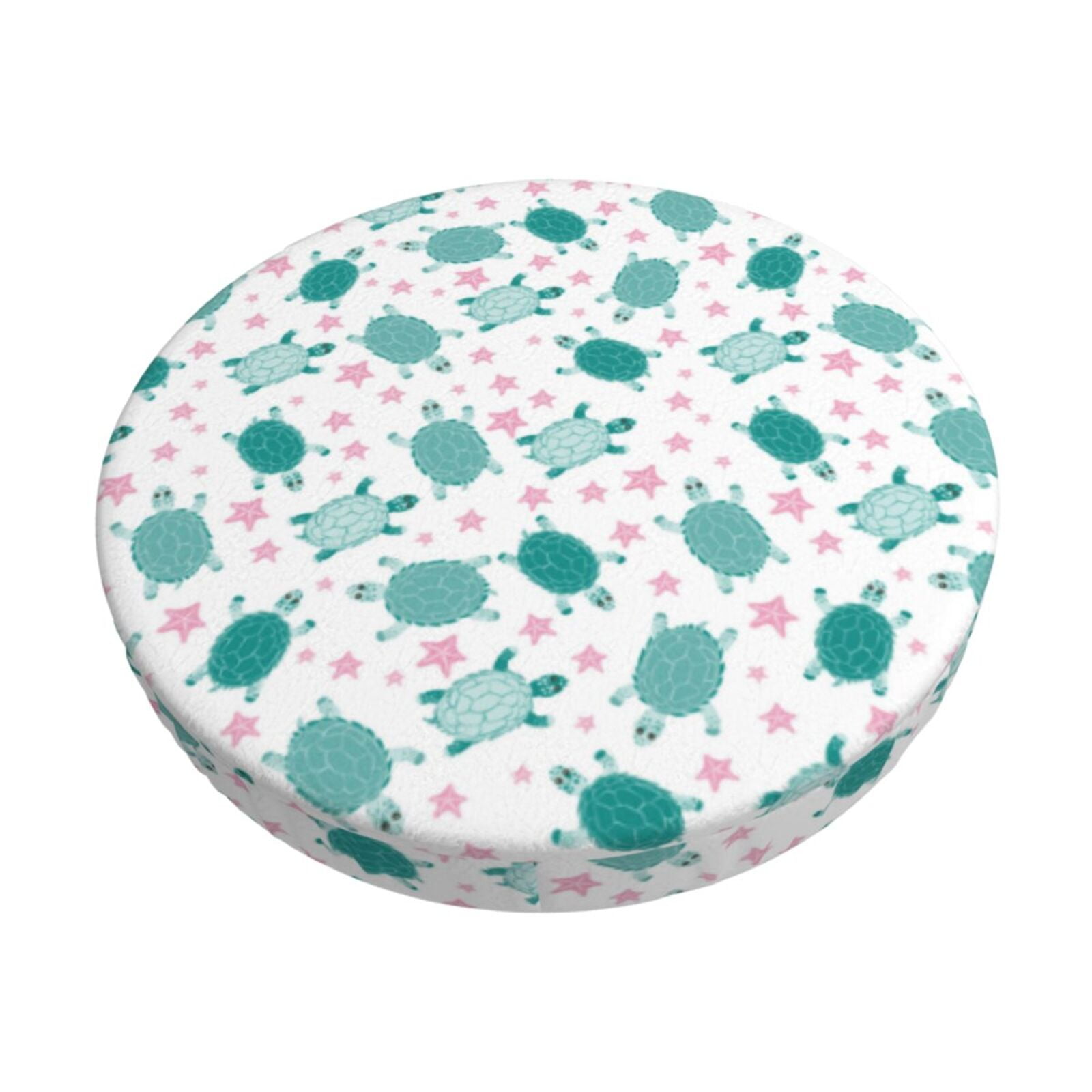 Logiee Sea Turtle Print Stool Covers Round,Bar Stool Covers,Watedrproof ...