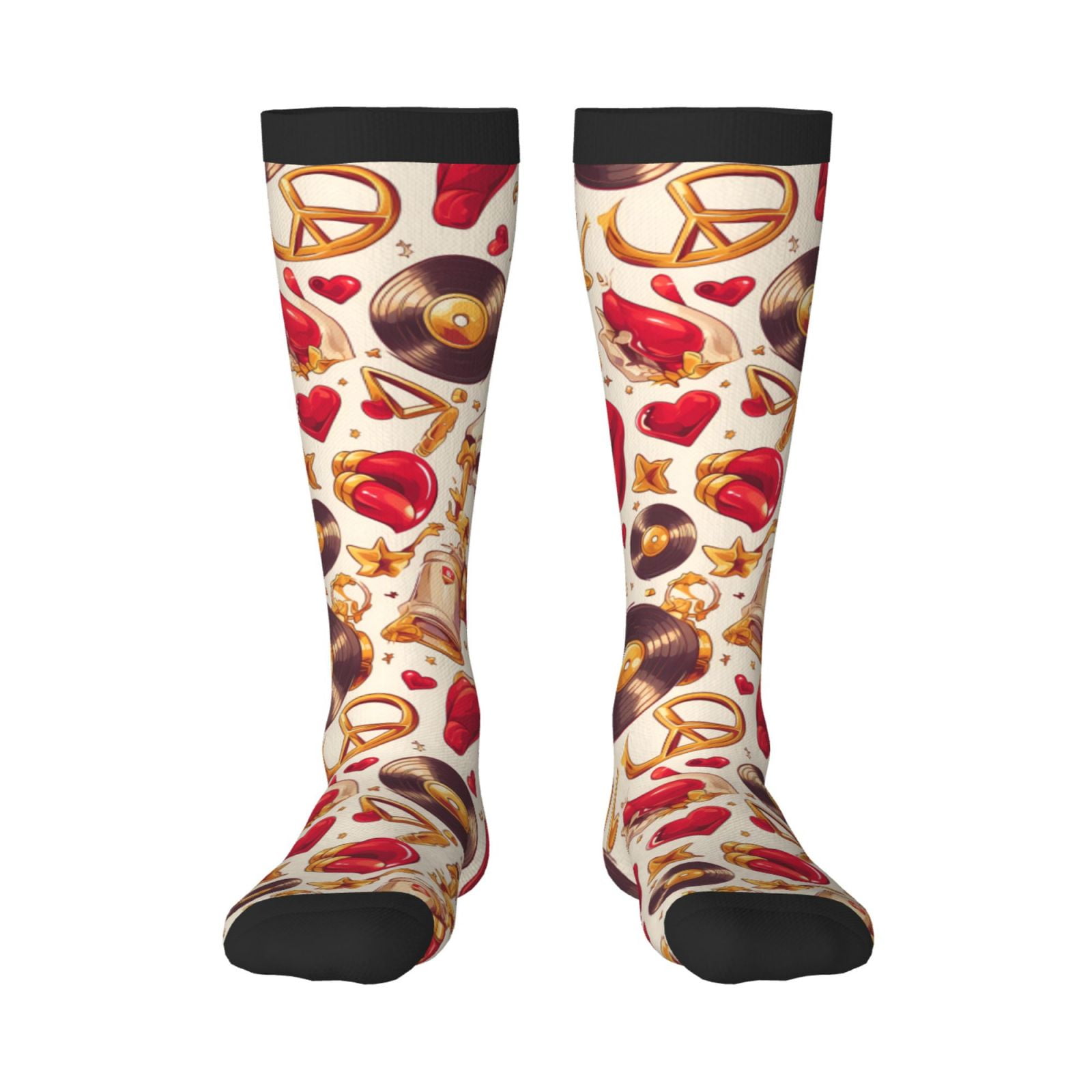 Logiee Skull Retro record lips Print Gift Stocking Stuffers,Adult ...