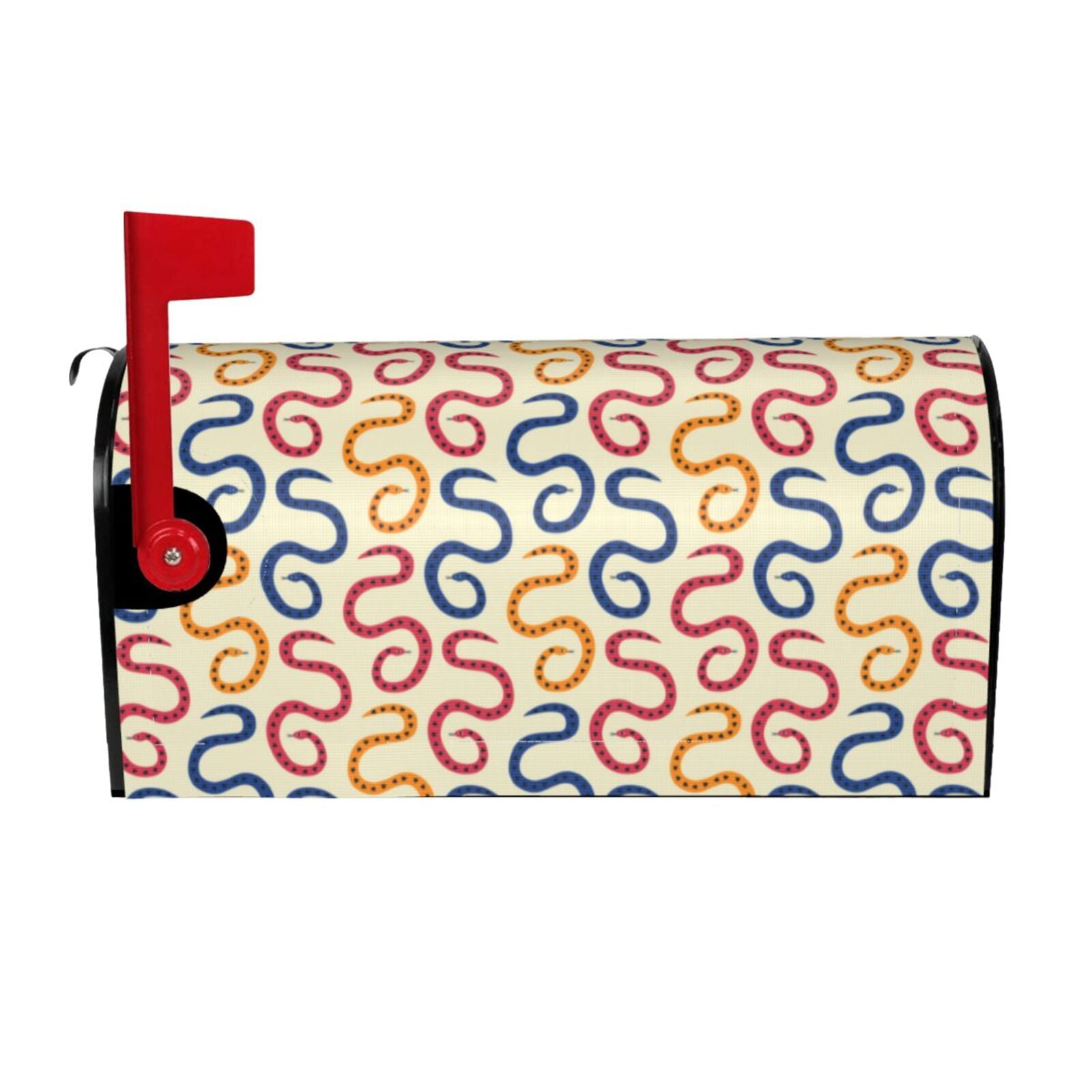 Logiee Snake Print Post Letter Box Wrap Decor, Mailbox Cover Suitable ...