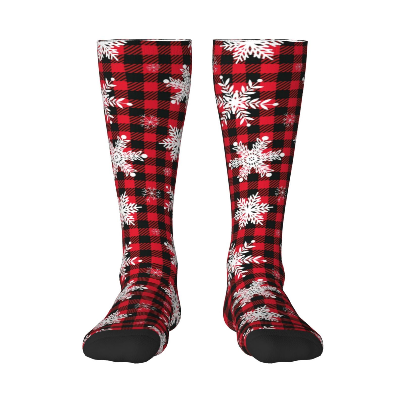 Logiee Snowflakes On A Buffalo Plaid Print Gift Stocking Stuffers,Adult ...
