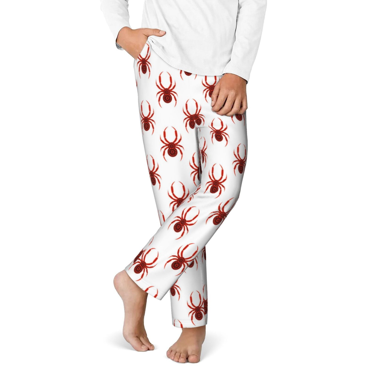 Logiee Spiders Insects Print Teenagers' Pajama Pants ,Boys Bottoms,Long Sleep Pants,PJ Lounge ...
