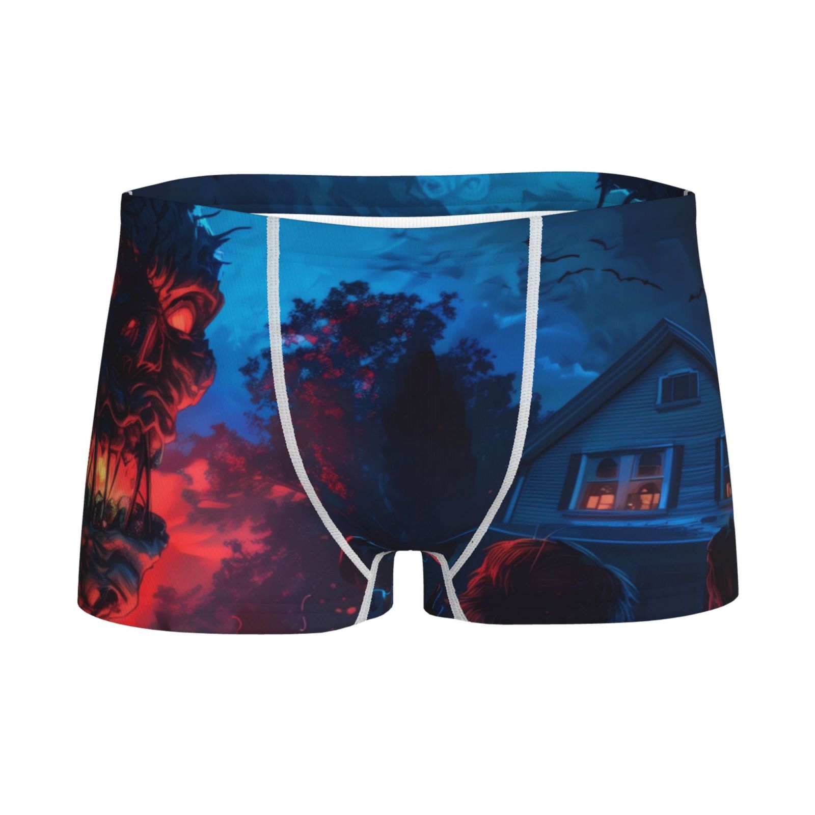 Logiee Spooky Halloween Night Scene Print Boys' Boxer Briefs,Tween Boy ...