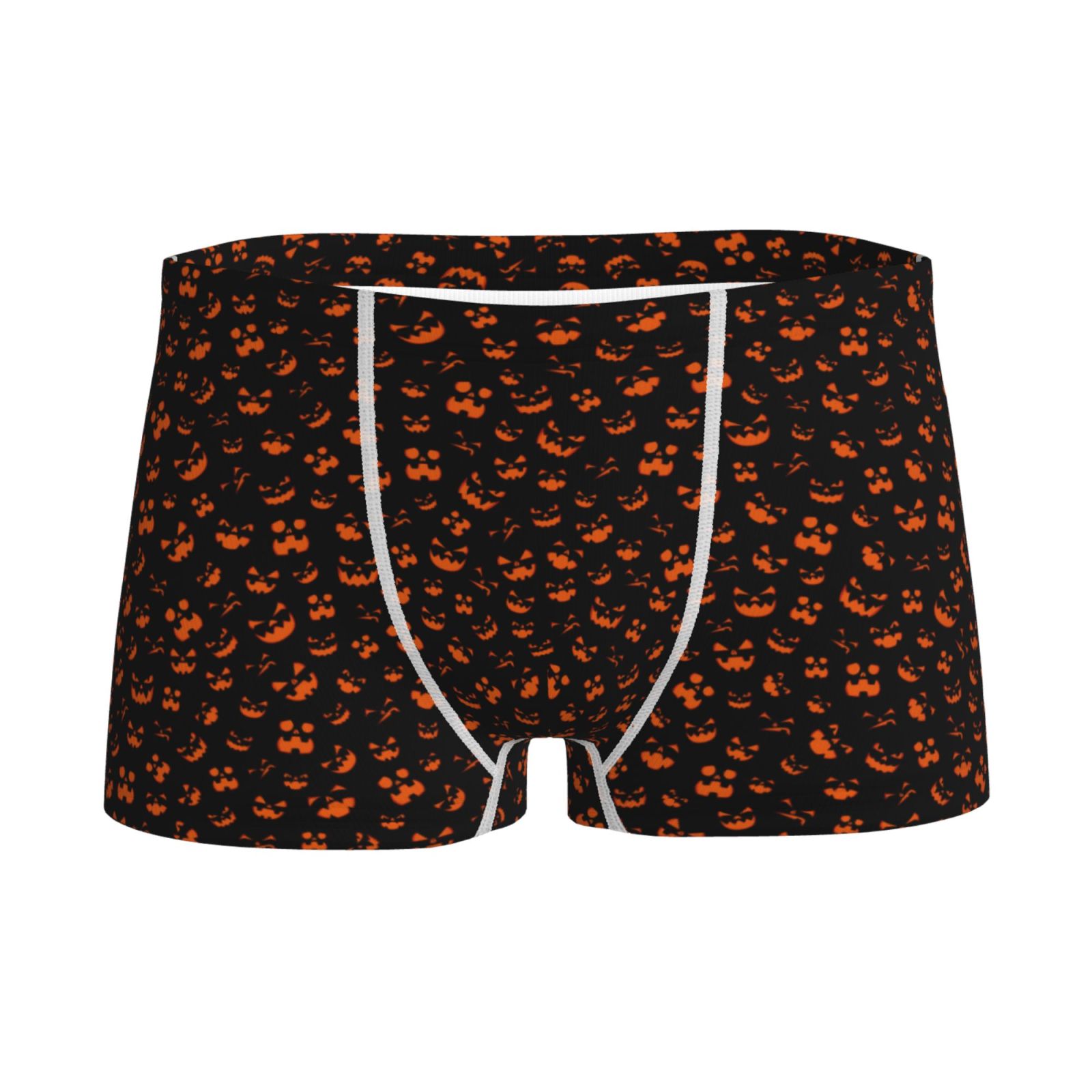 Logiee Spooky Pumpkin Face Print Boys' Boxer Briefs,Tween Boy Underwear ...