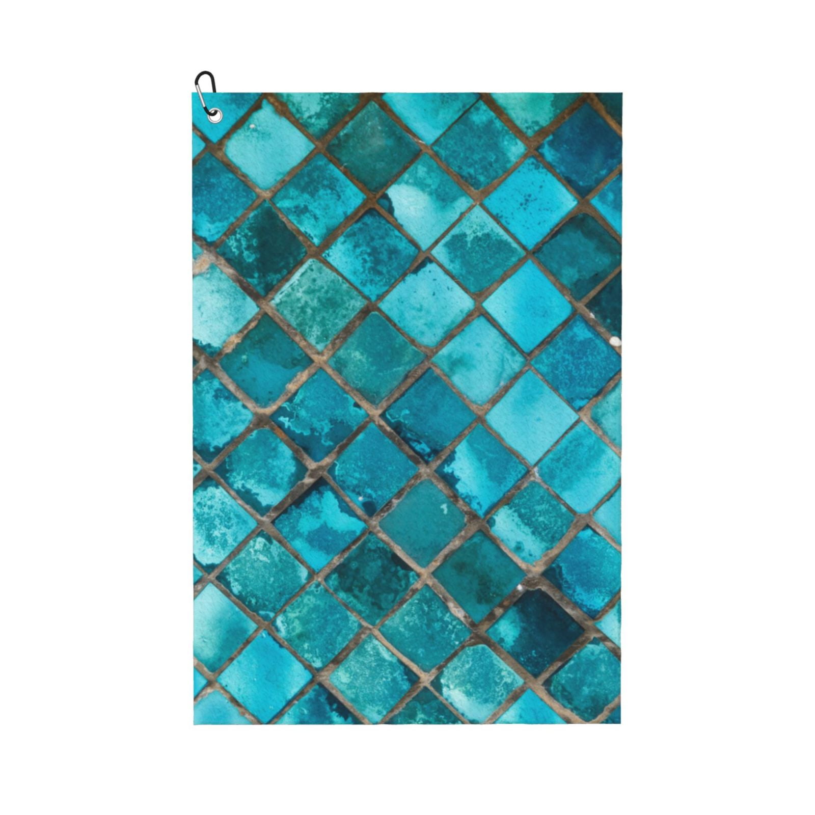 Logiee Square Glass Mosaic Print Golf Towels,16" x 24" Portable Golf ...
