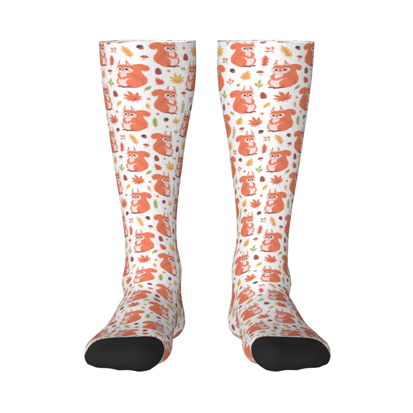 Logiee Squirrel And Maple Leaf Print Gift Stocking Stuffers,Adult ...