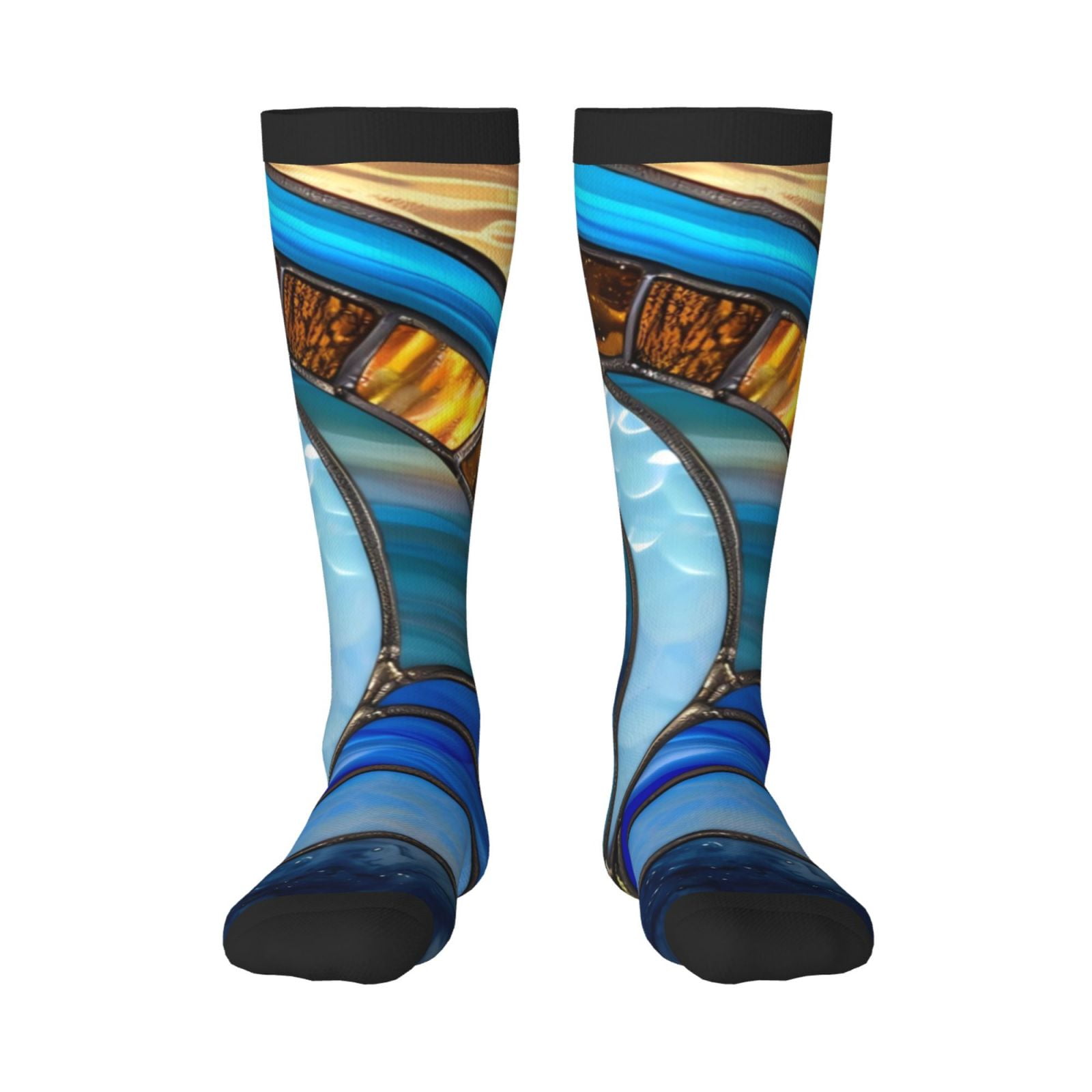 Logiee Stained Glass Ocean Wave Print Gift Stocking Stuffers,Adult ...