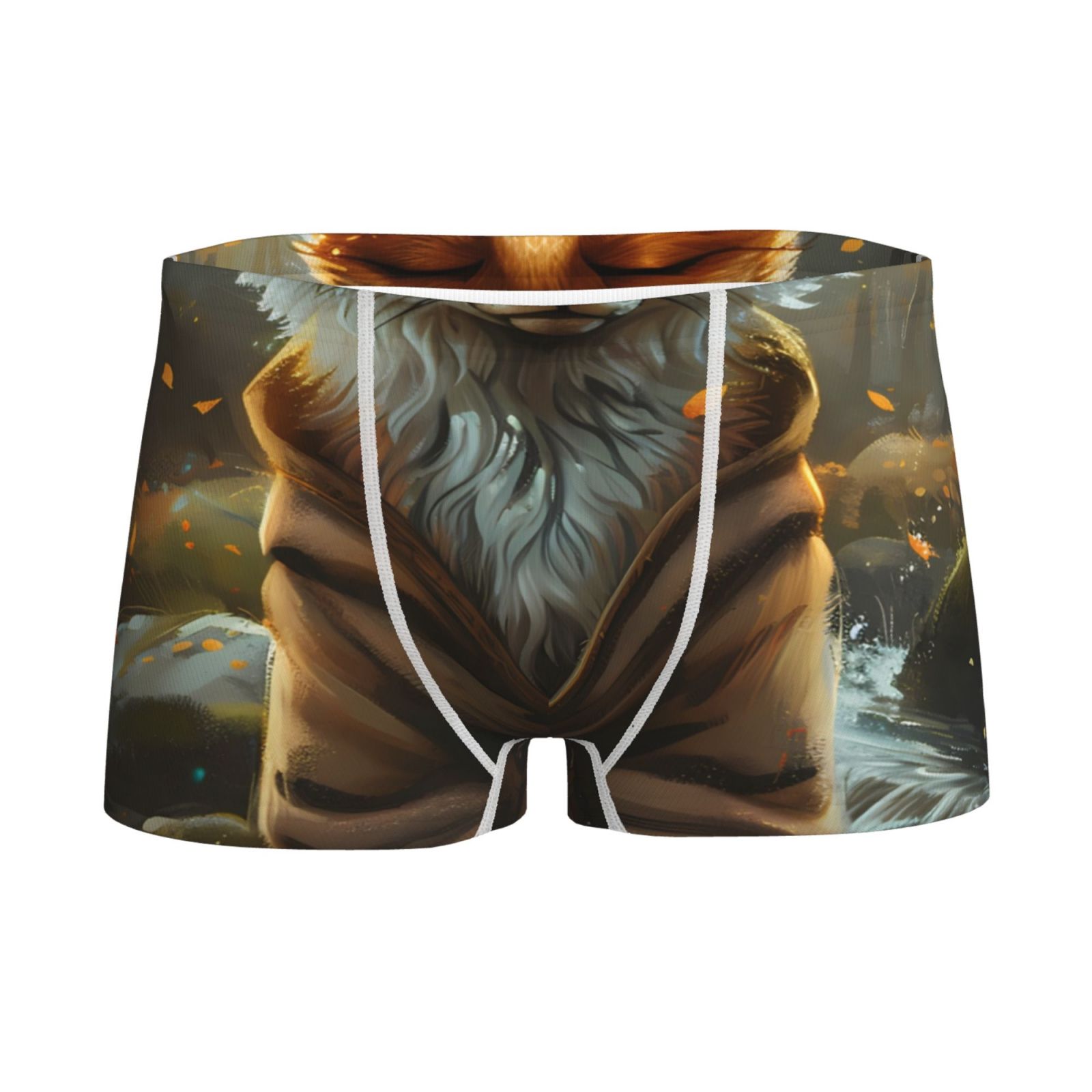 Logiee Streamside Meditating Fox Print Boys' Boxer Briefs,Tween Boy ...