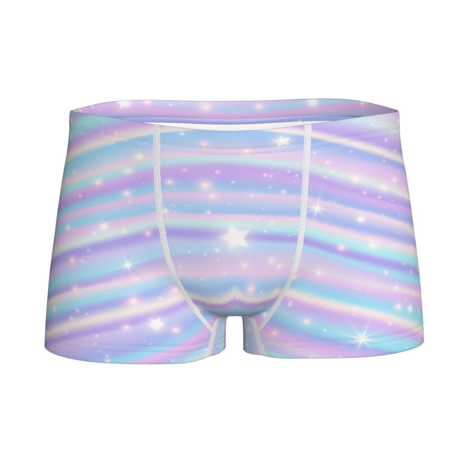 Logiee Striped Gradient Print Boys' Boxer Briefs,Tween Boy Underwear ...