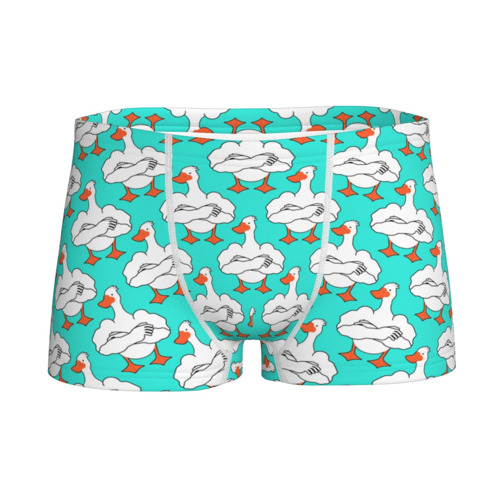 Logiee Strong Goose Print Boys' Boxer Briefs,Tween Boy Underwear ...