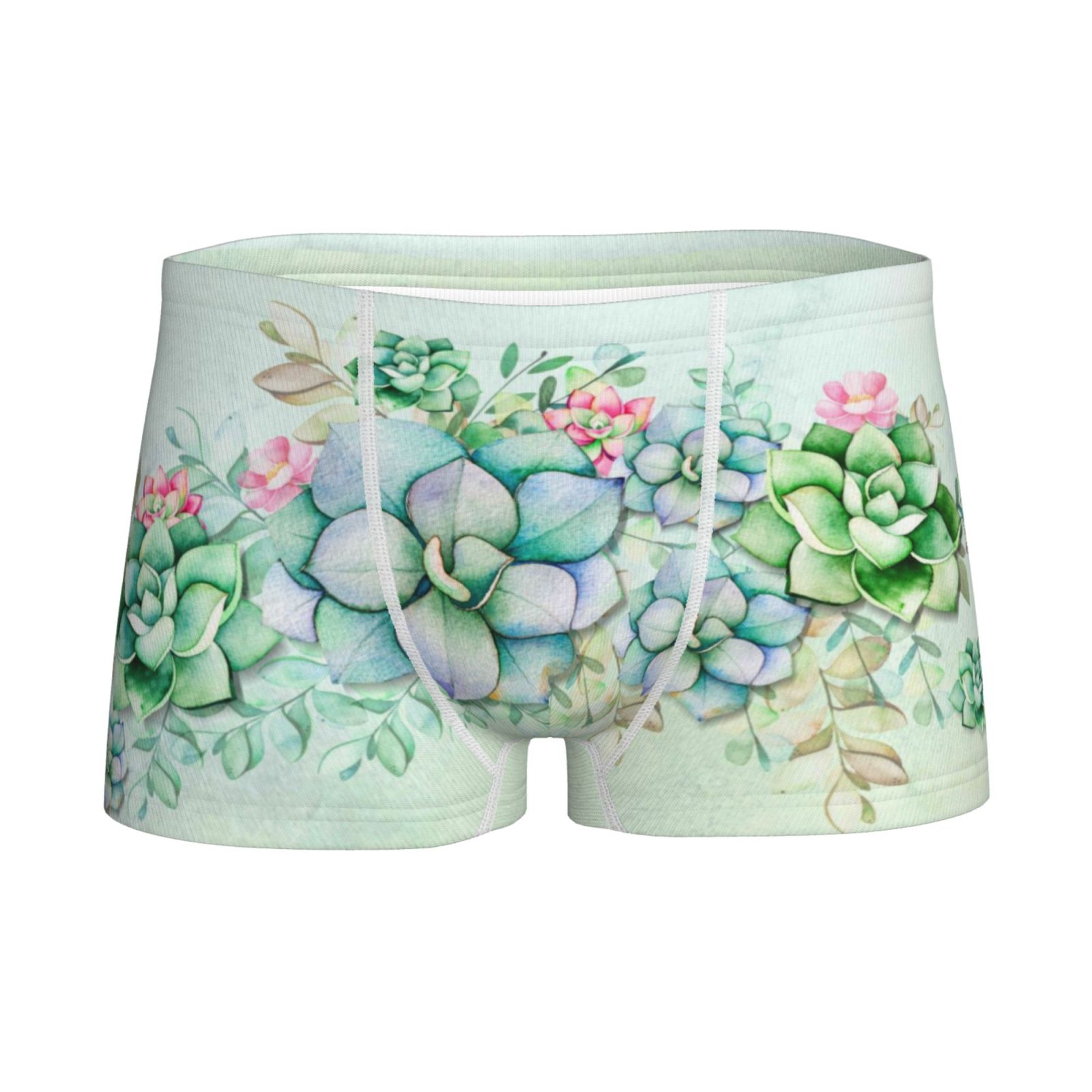 Logiee Succulent Print Boys' Boxer Briefs,Tween Boy Underwear-Large - Walmart.com
