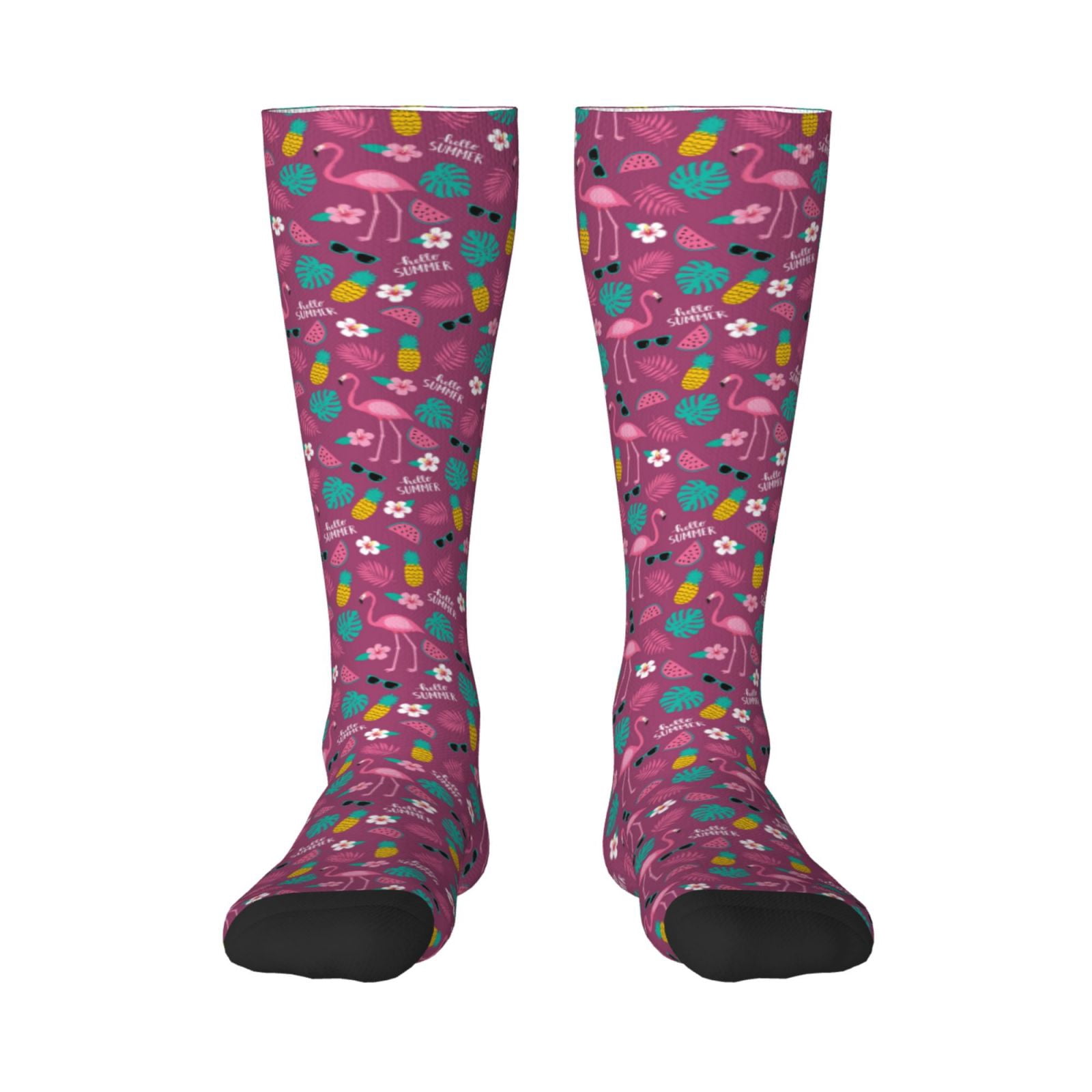 Logiee Summer Flamingo Print Gift Stocking Stuffers,Adult Stockings ...