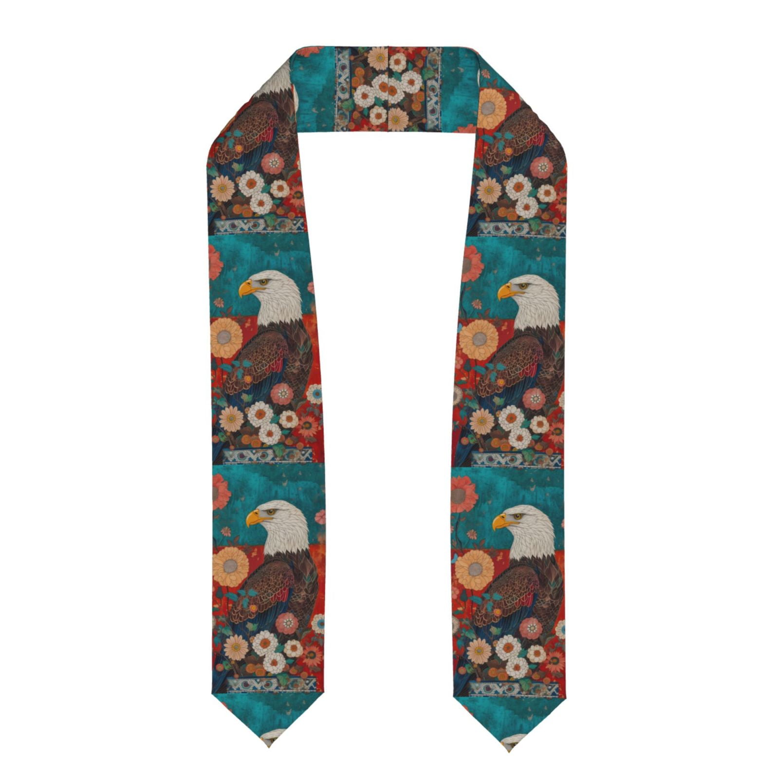 Logiee Sunflower Bald Eagle Print Unisex Adult Graduation Stole Shawl ...