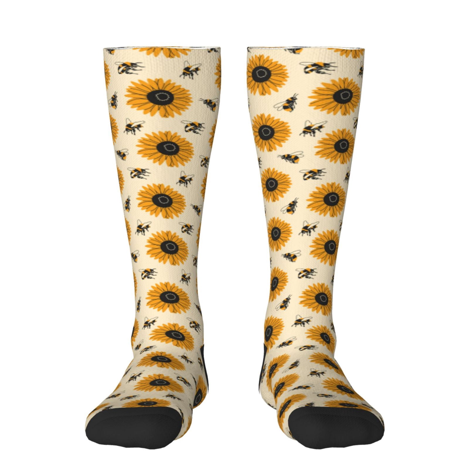 Logiee Sunflowers And Bee Print Gift Stocking Stuffers,Adult Stockings ...