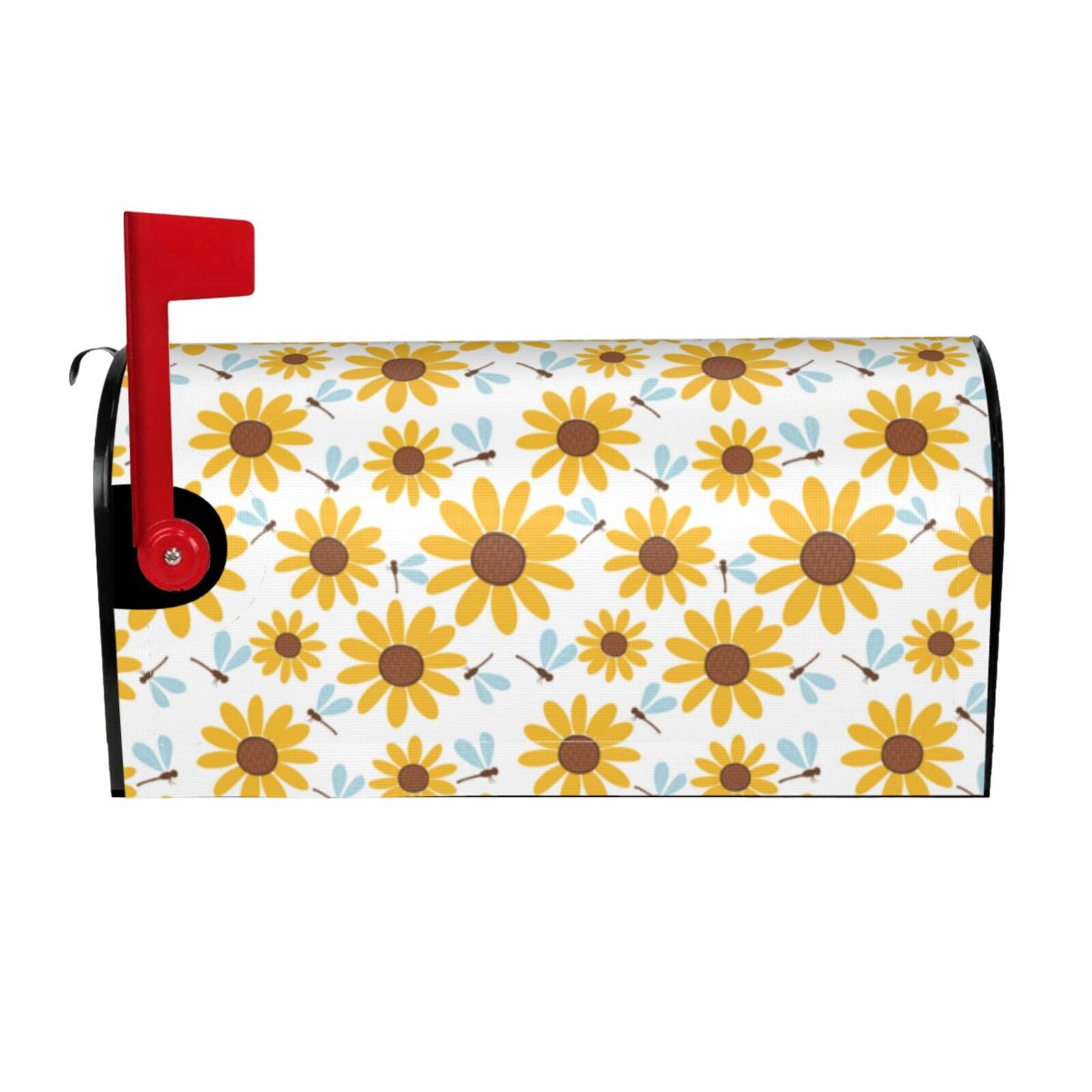 Logiee Sunflowers Print Post Letter Box Wrap Decor, Mailbox Cover ...