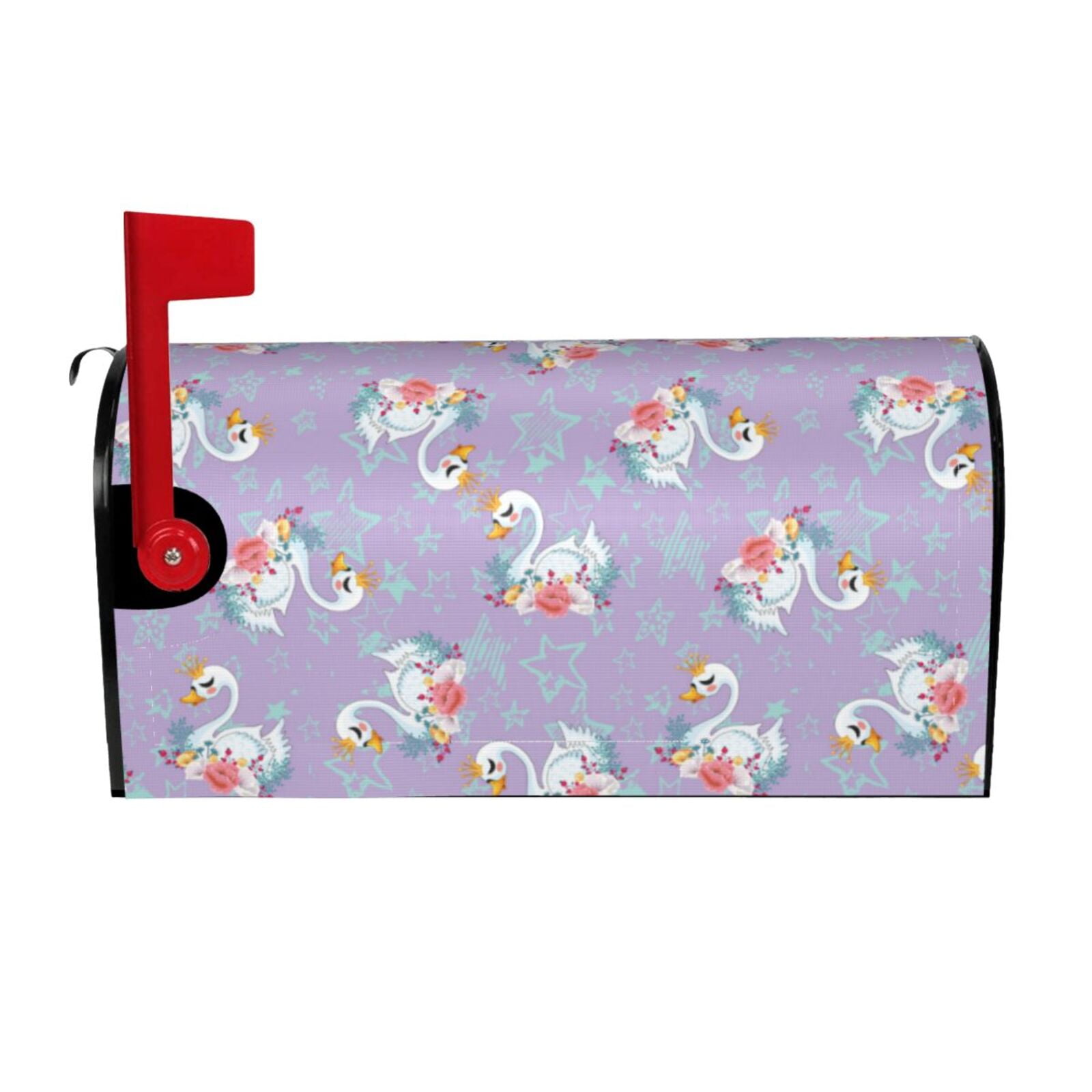 Logiee Swan With Stars Print Post Letter Box Wrap Decor, Mailbox Cover ...