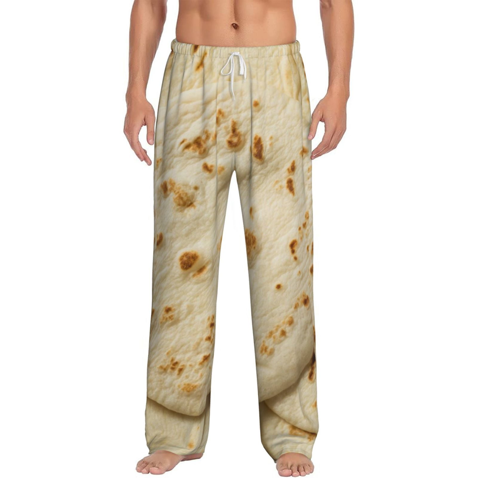 Logiee Taco Tortillas Print Pajama Pants for Men,Men’s Pajama Bottoms ...