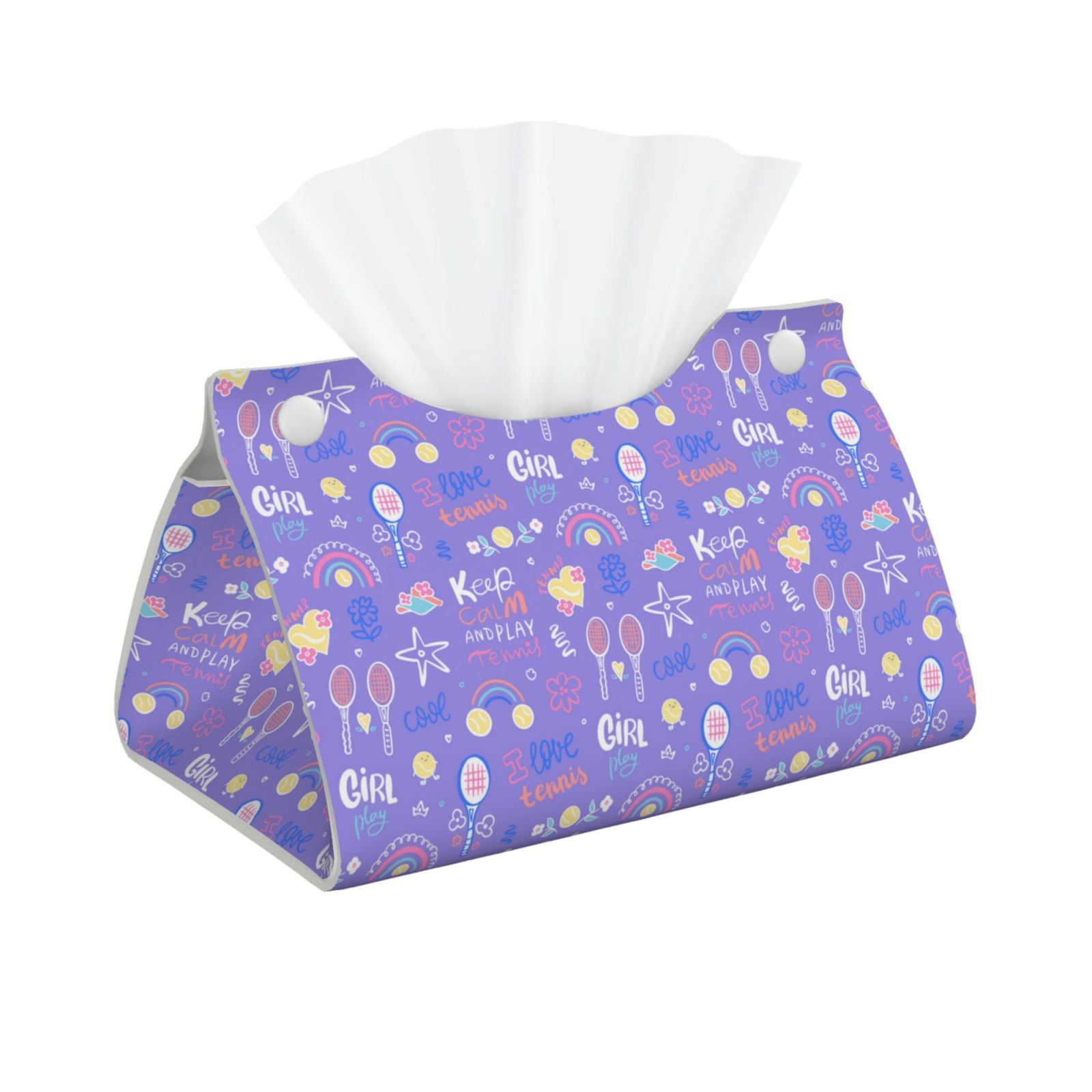 Logiee Tennis 1 Print Tissue Box Cover,Stylish Tissue Box Holder ...