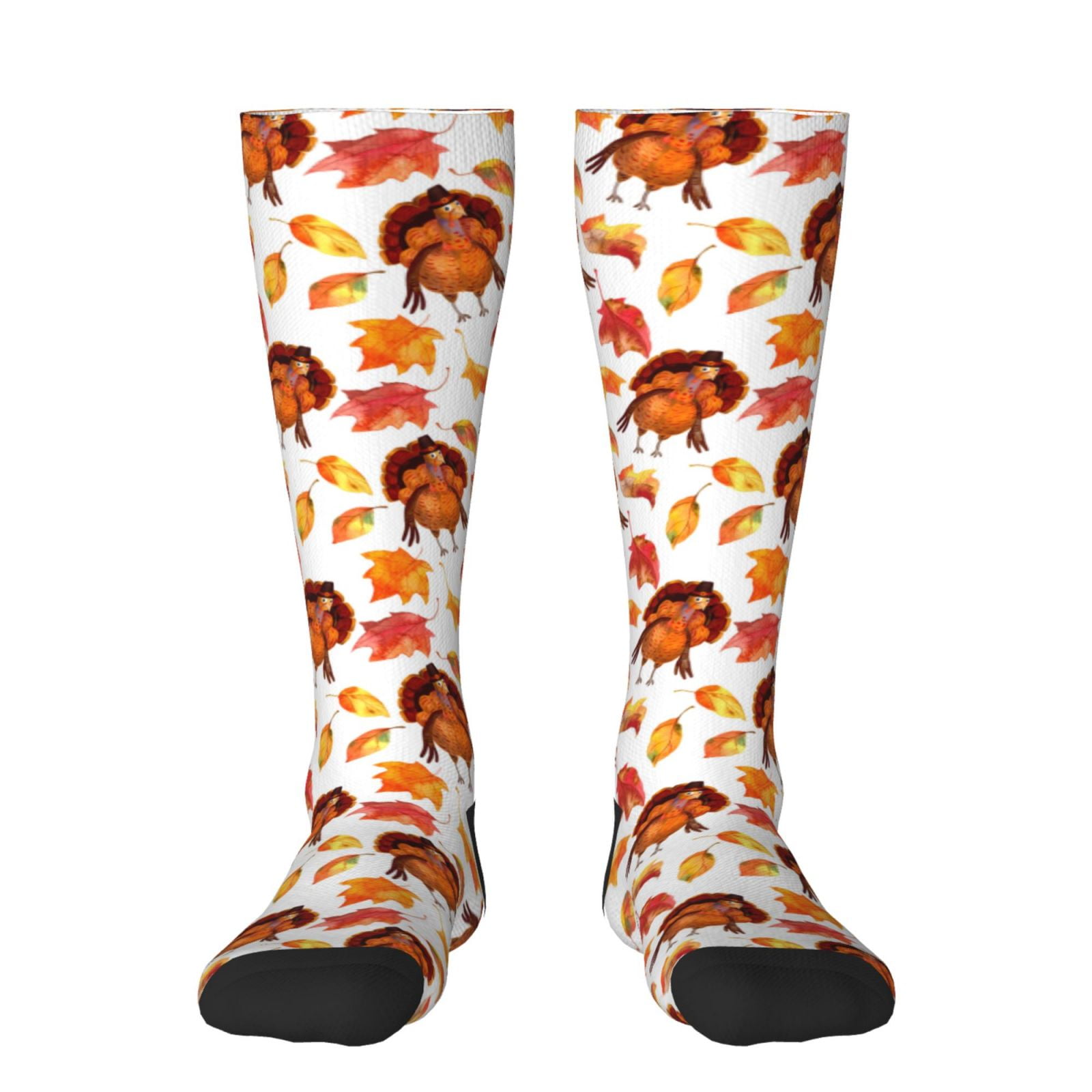 Logiee Thanksgiving Turkey Leaves Print Gift Stocking Stuffers,Adult ...