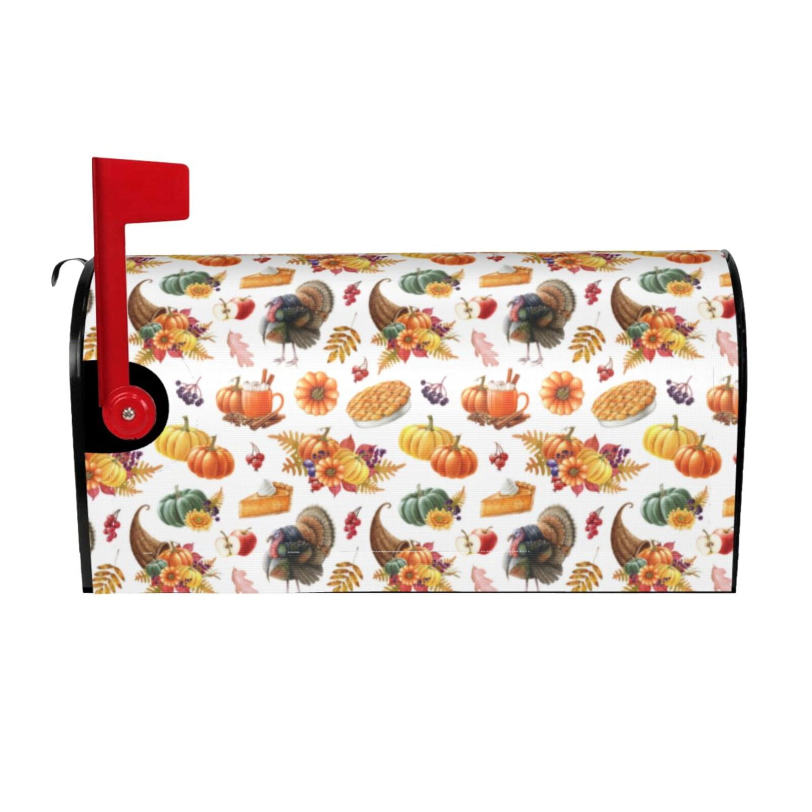 Logiee Thanksgiving Turkeys 1 Print Post Letter Box Wrap Decor, Mailbox ...