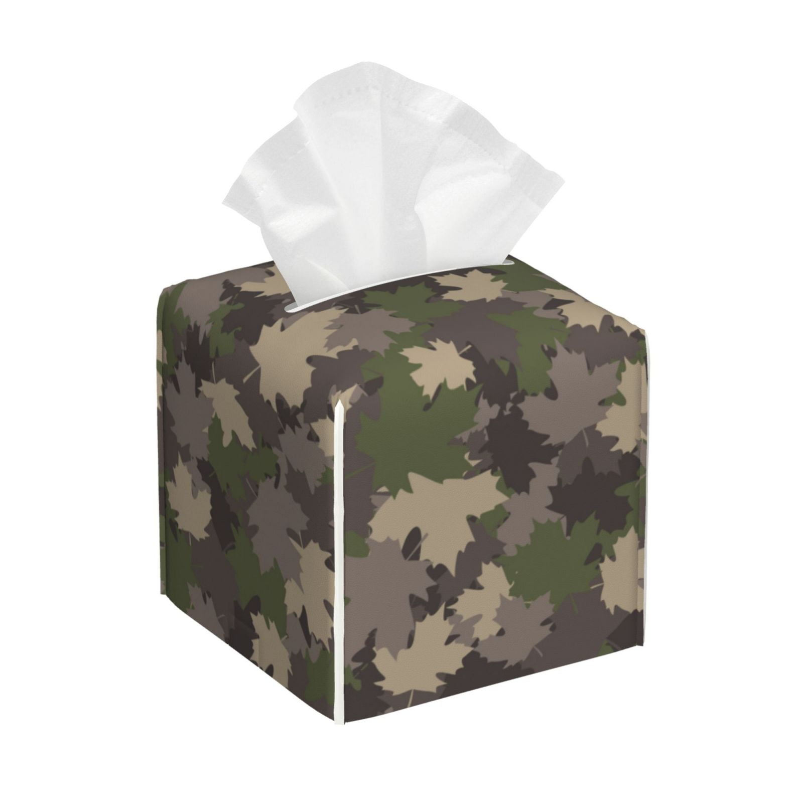 Logiee Tissue Box Cover 5X5X5'' PU Leather Tissue Holder Square Tissue ...