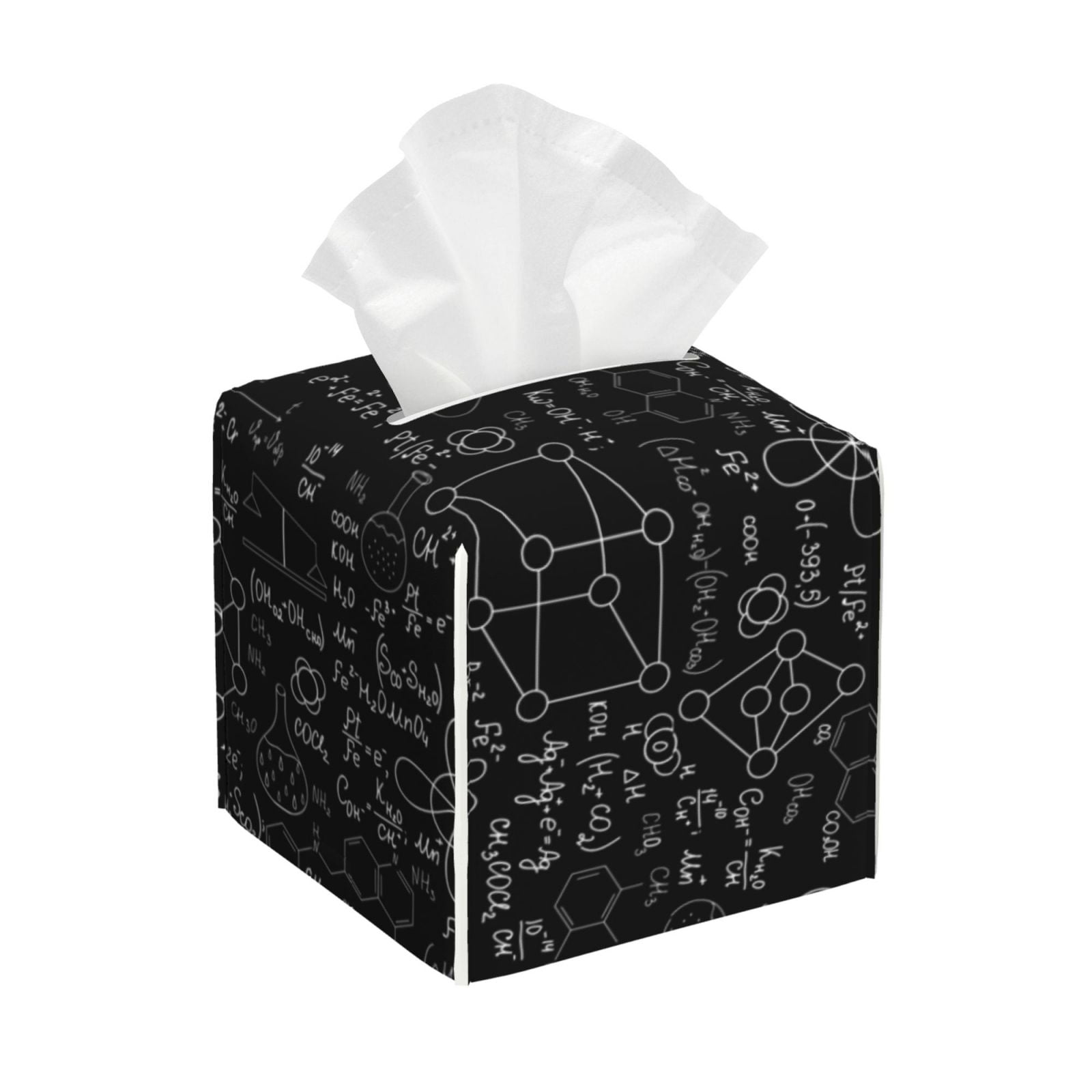 Logiee Tissue Box Cover 5X5X5'' PU Leather Tissue Holder Square Tissue ...