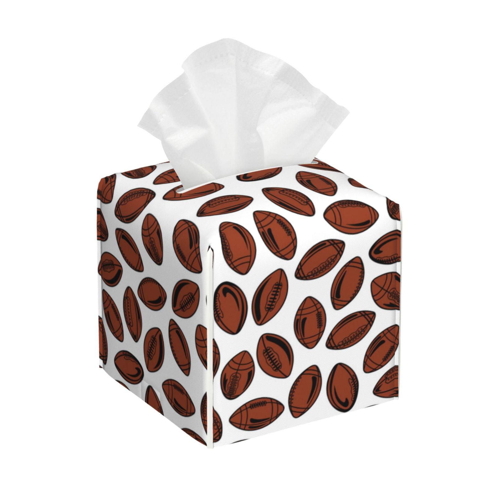 Logiee Tissue Box Cover 5X5X5'' PU Leather Tissue Holder Square Tissue ...