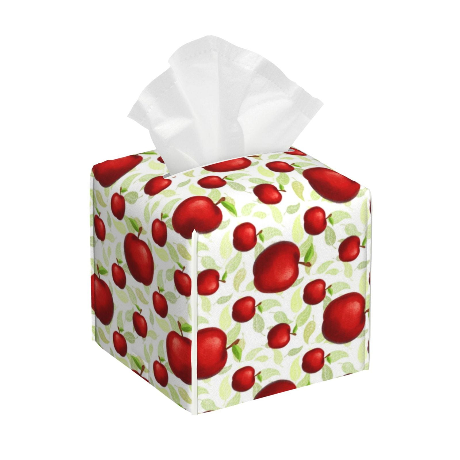 Logiee Tissue Box Cover 5X5X5'' PU Leather Tissue Holder Square Tissue ...