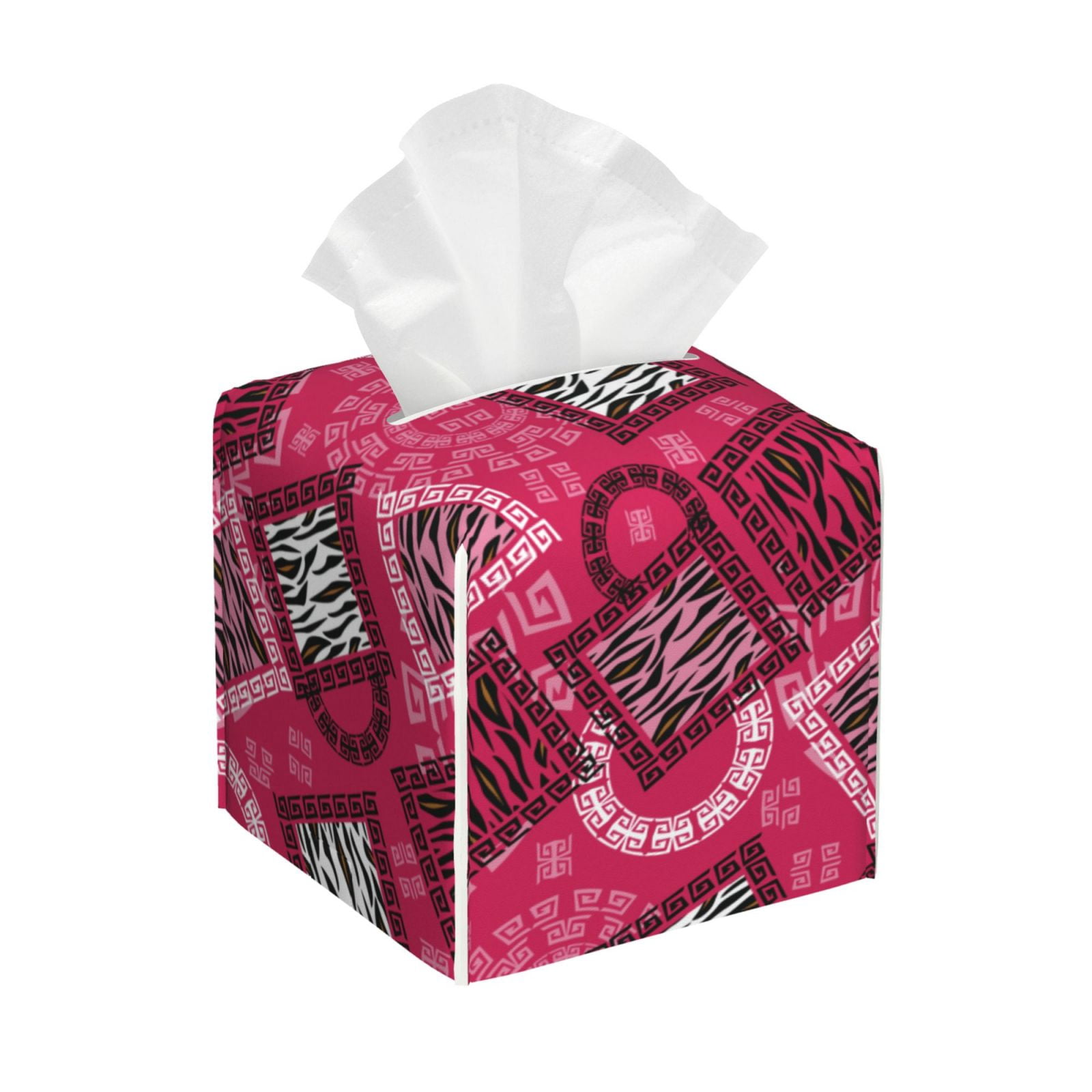 Logiee Tissue Box Cover 5X5X5'' PU Leather Tissue Holder Square Tissue ...