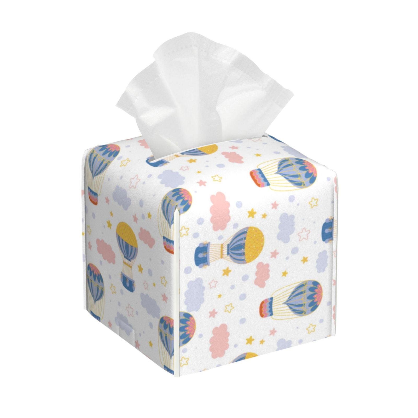 Logiee Tissue Box Cover 5X5X5'' PU Leather Tissue Holder Square Tissue ...