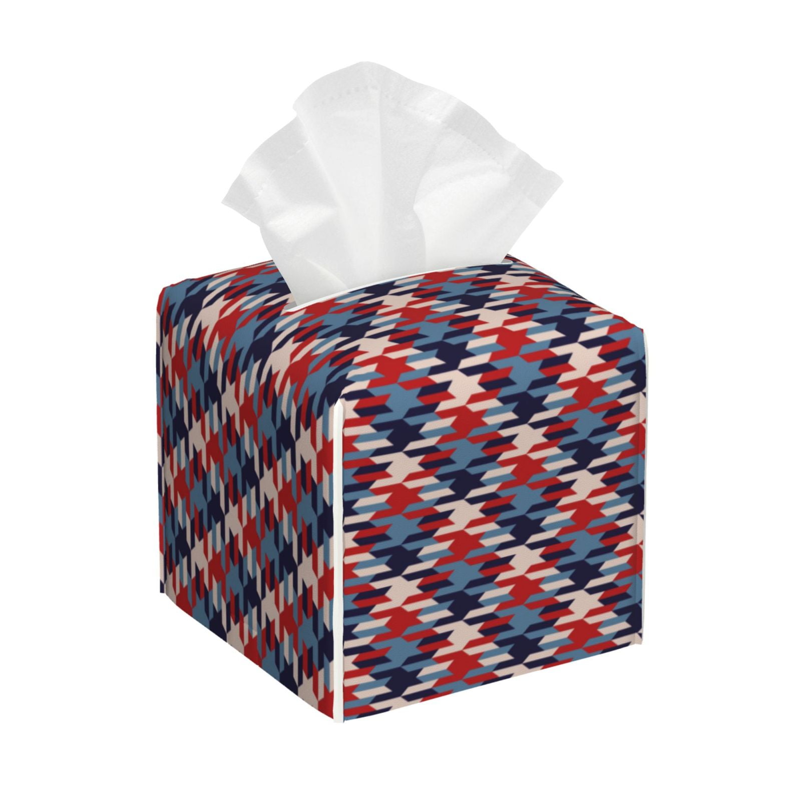 Logiee Tissue Box Cover 5X5X5'' PU Leather Tissue Holder Square Tissue ...