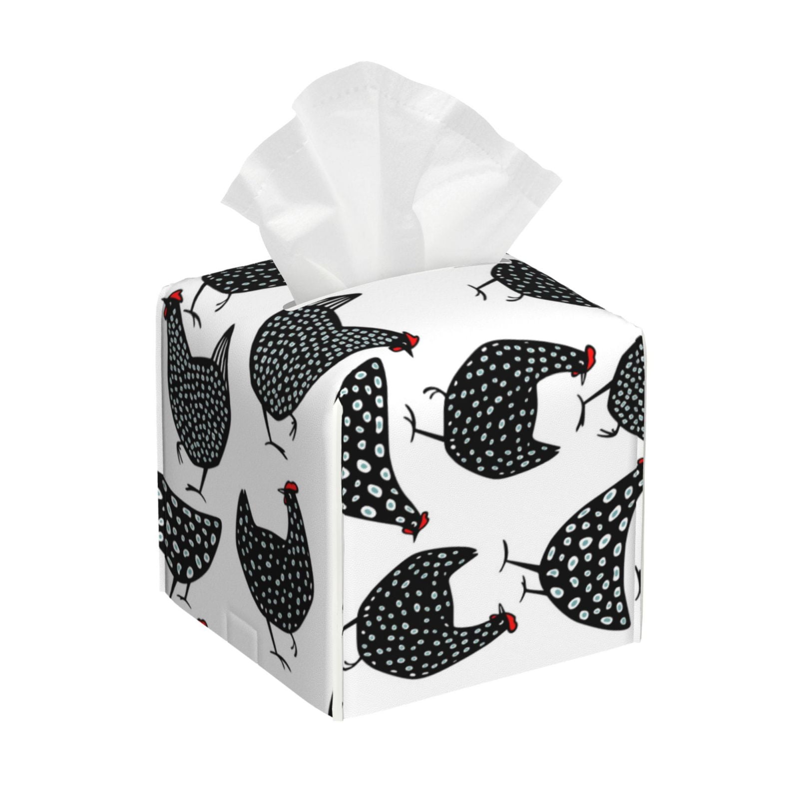 Logiee Tissue Box Cover 5X5X5'' PU Leather Tissue Holder Square Tissue ...