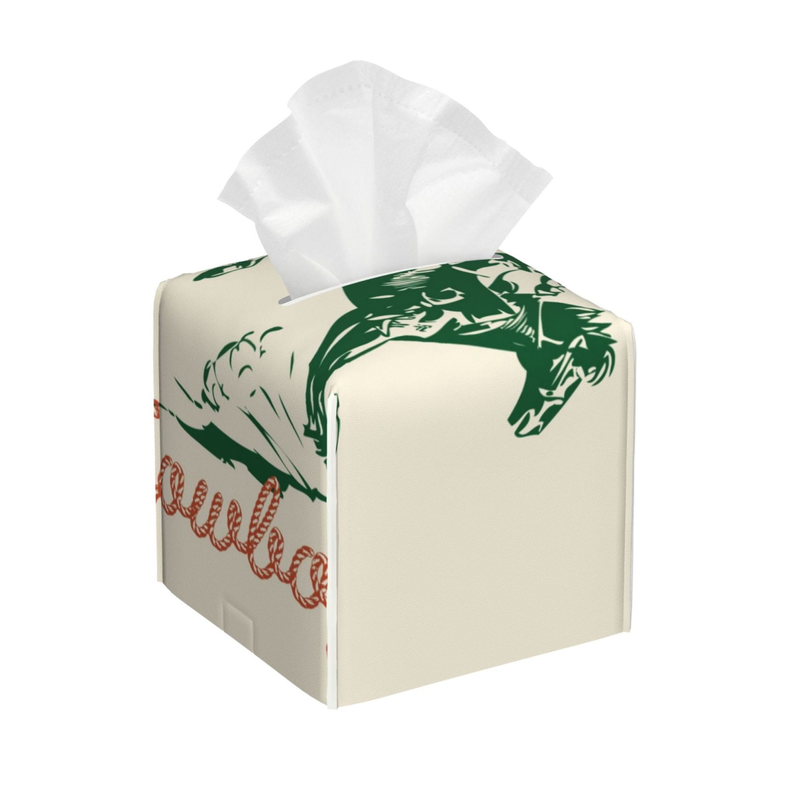 Logiee Tissue Box Cover 5X5X5'' PU Leather Tissue Holder Square Tissue ...