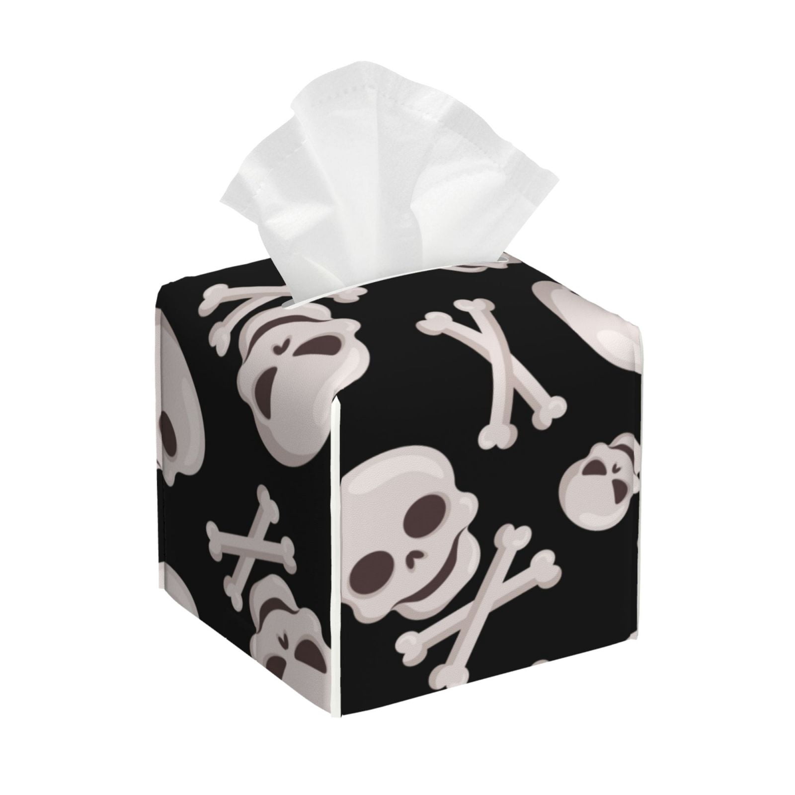 Logiee Tissue Box Cover 5X5X5'' PU Leather Tissue Holder Square Tissue ...