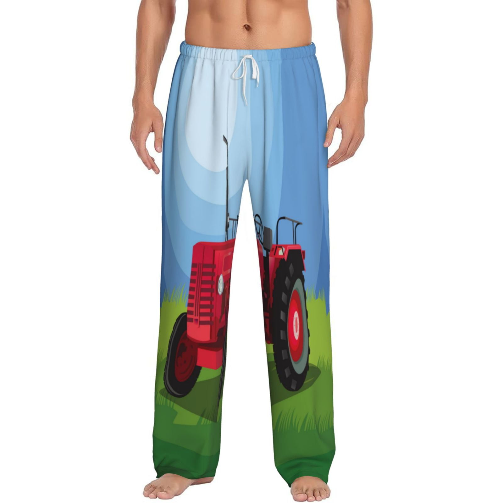 Logiee Tractor on farming land Print Pajama Pants for Men,Men’s Pajama ...