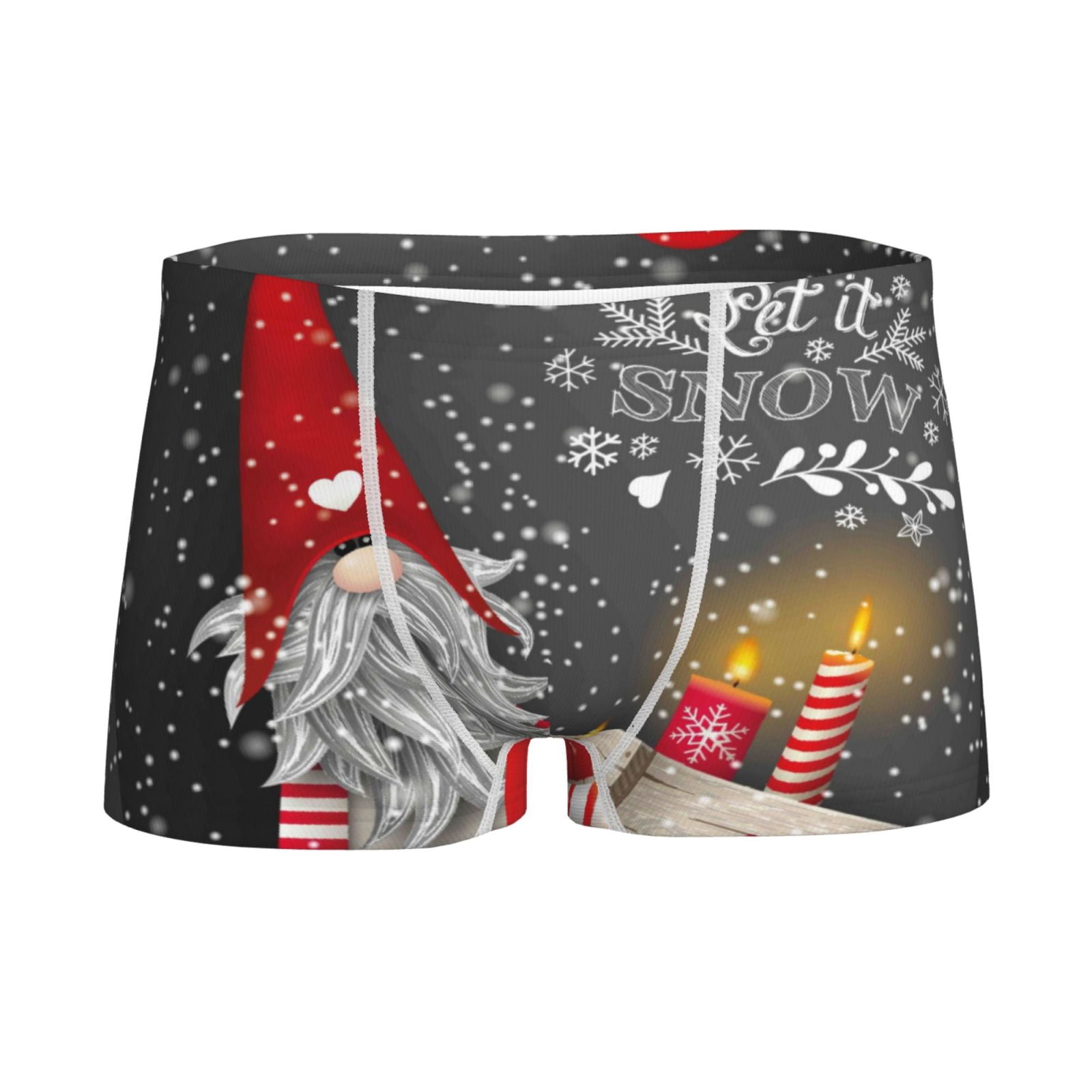 Logiee Traditional Scandinavian Dwarf Print Boys' Boxer Briefs,Tween ...