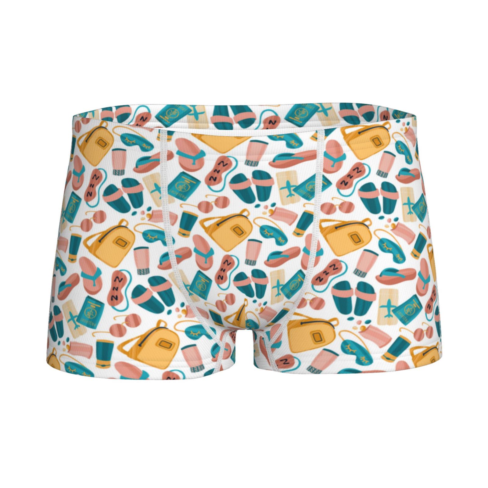 Logiee Travel Elements Print Boys' Boxer Briefs,Tween Boy Underwear ...