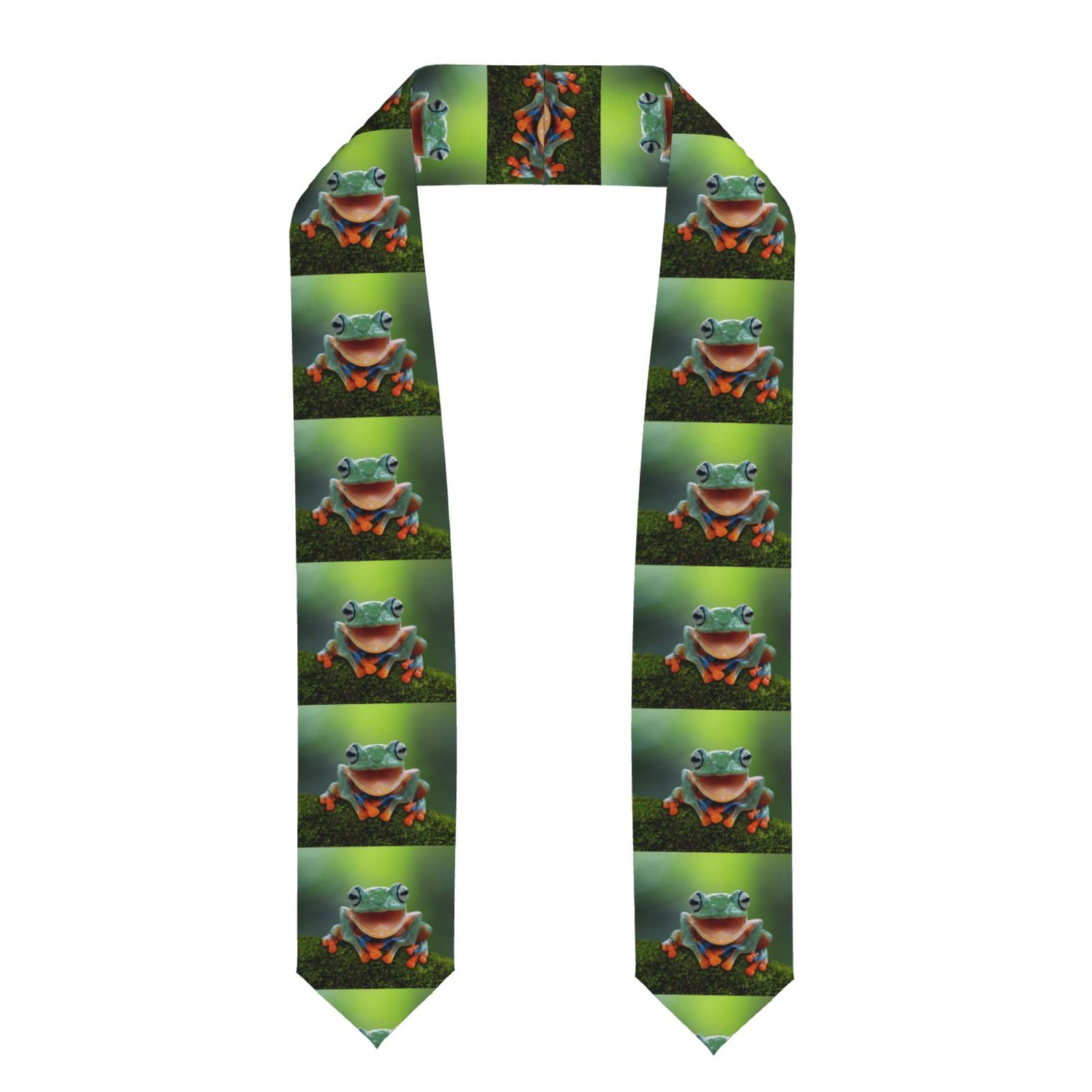 Logiee Tree Frog Print Unisex Adult Graduation Stole Shawl 72" Long for ...