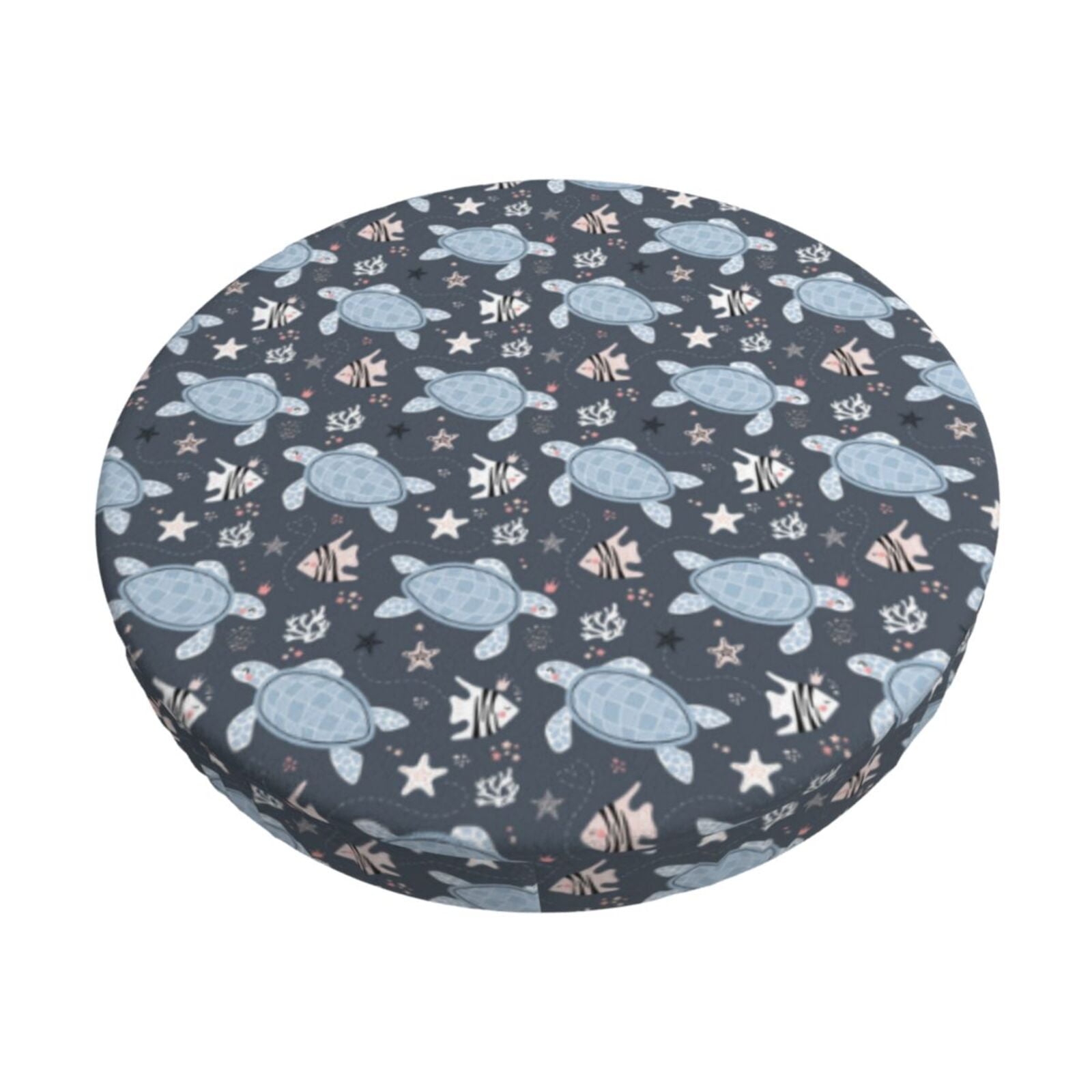 Logiee Turtle Print Stool Covers Round,Bar Stool Covers,Watedrproof ...