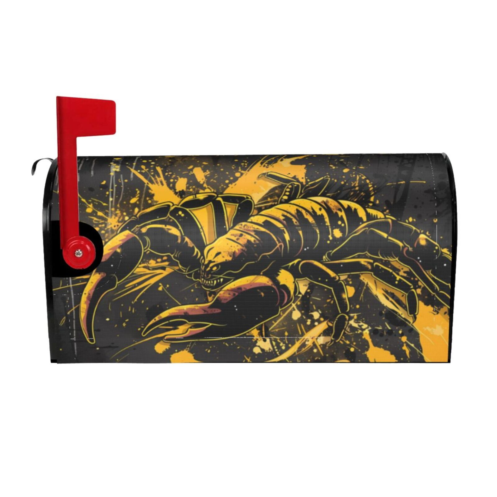 Logiee Urban Graffiti Scorpion Illustration Print Post Letter Box Wrap ...