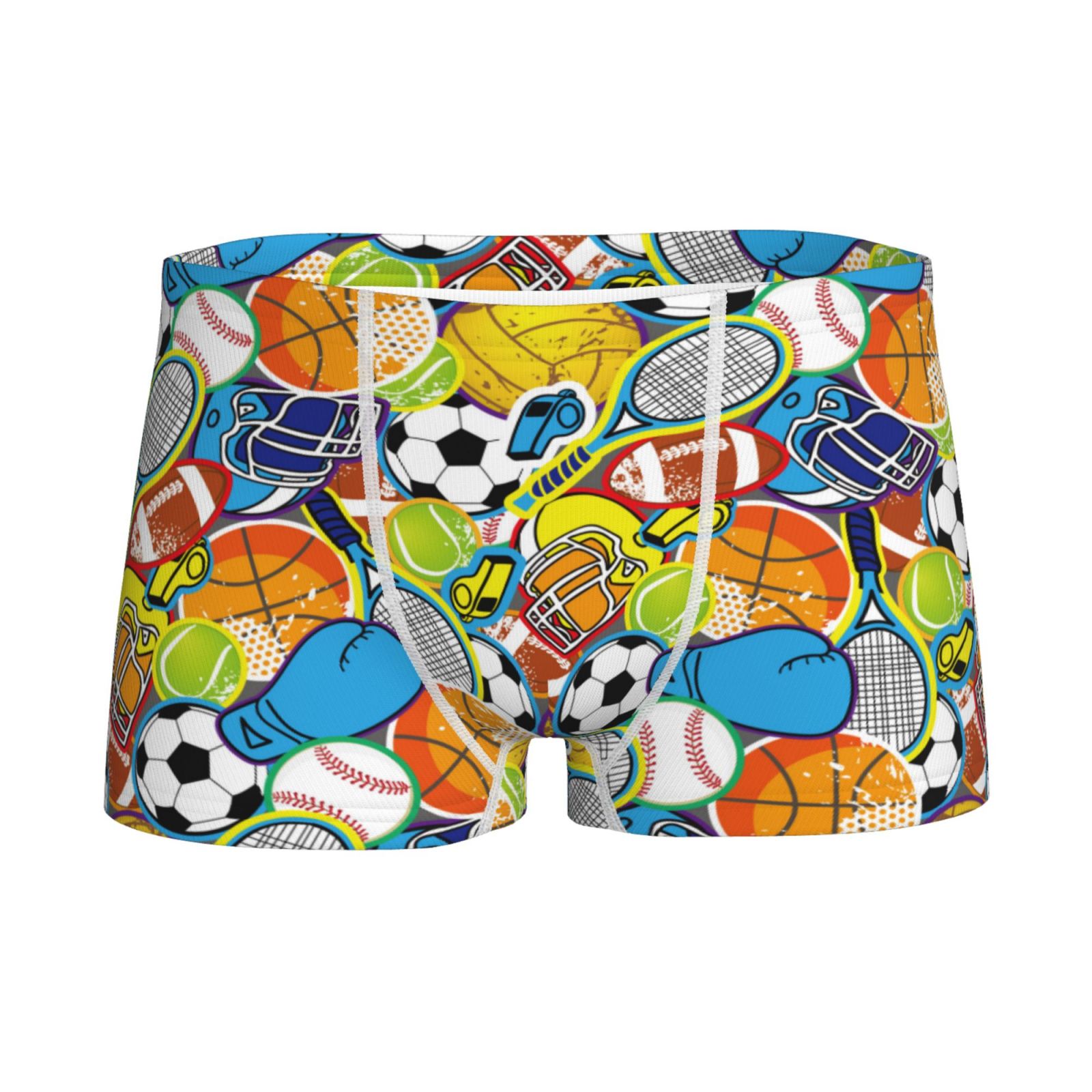 Logiee Various Balls Print Boys' Boxer Briefs,Tween Boy Underwear ...