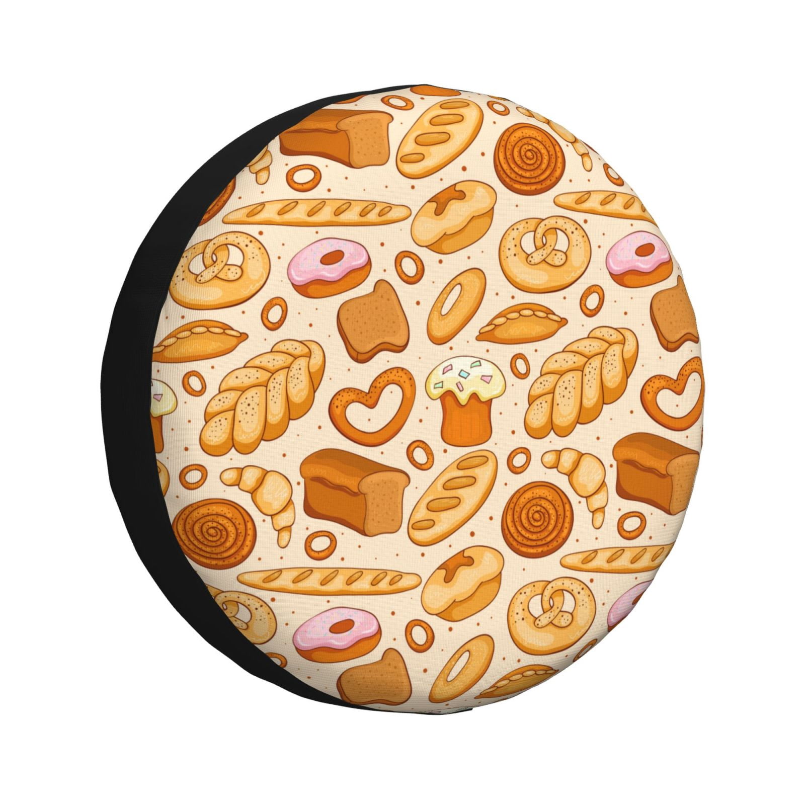 Logiee Various Bread Print Spare Tire Cover, Universal Wheel Protectors ...