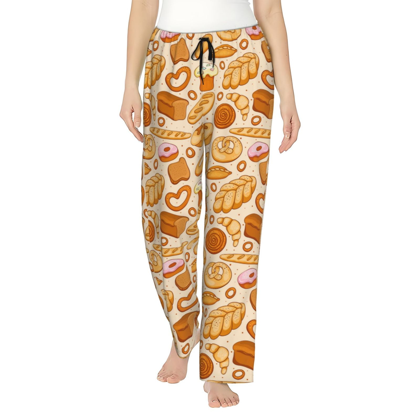 Logiee Various Bread Print Women Pajama Pants,Comfy Pj Bottom with ...