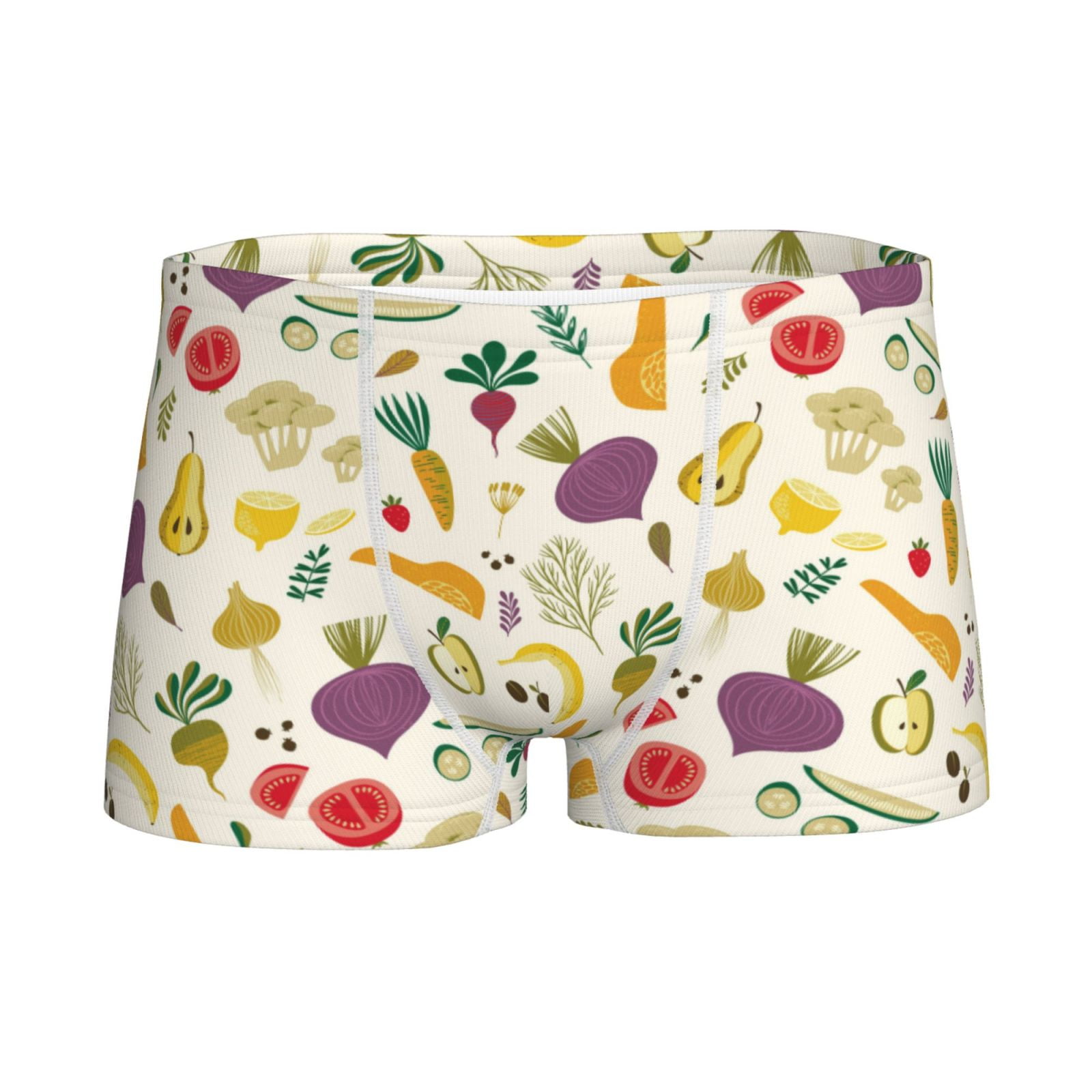 Logiee Vegetable Print Boys' Boxer Briefs,Tween Boy Underwear-Medium ...