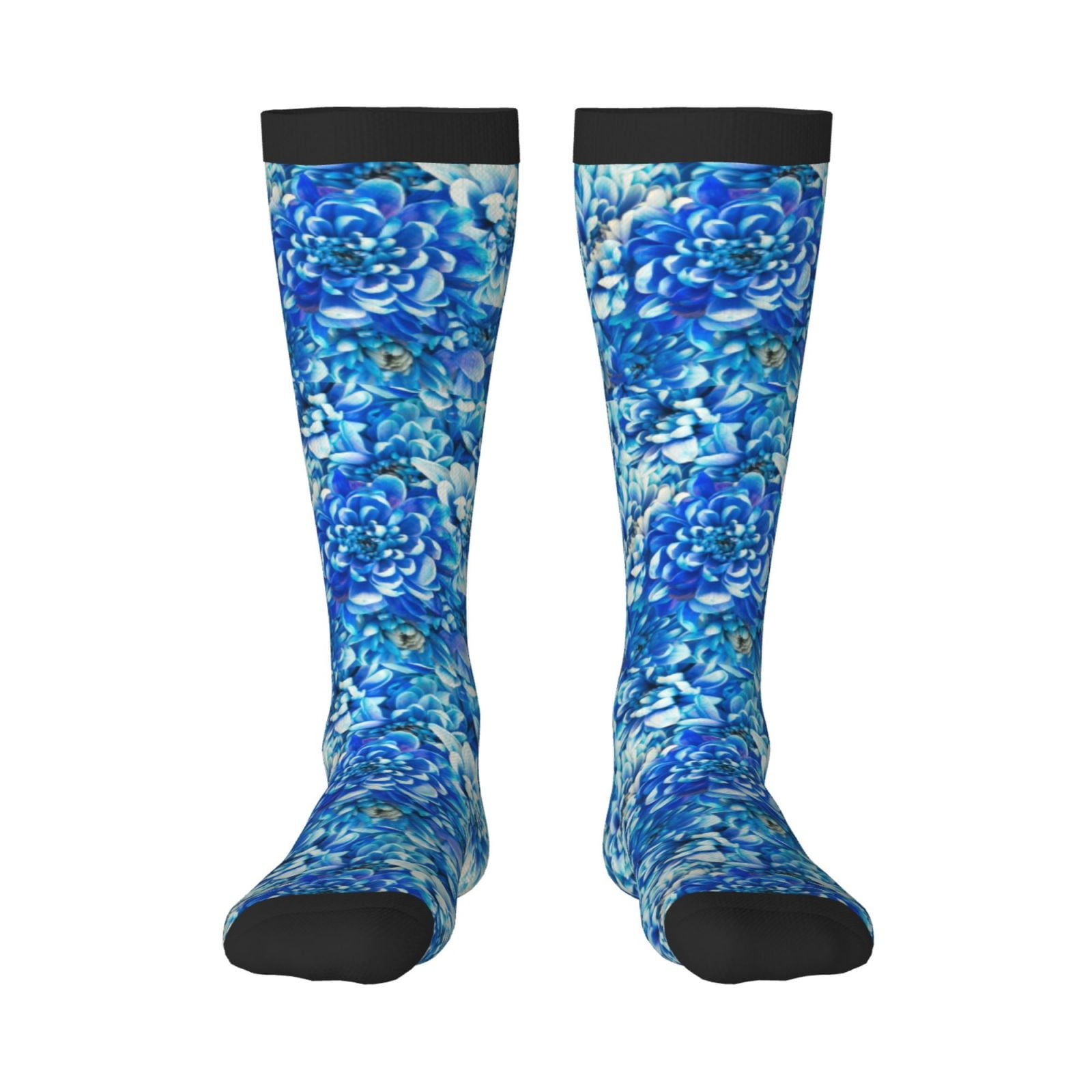 Logiee Vibrant Blue Floral Print Gift Stocking Stuffers,Adult Stockings ...