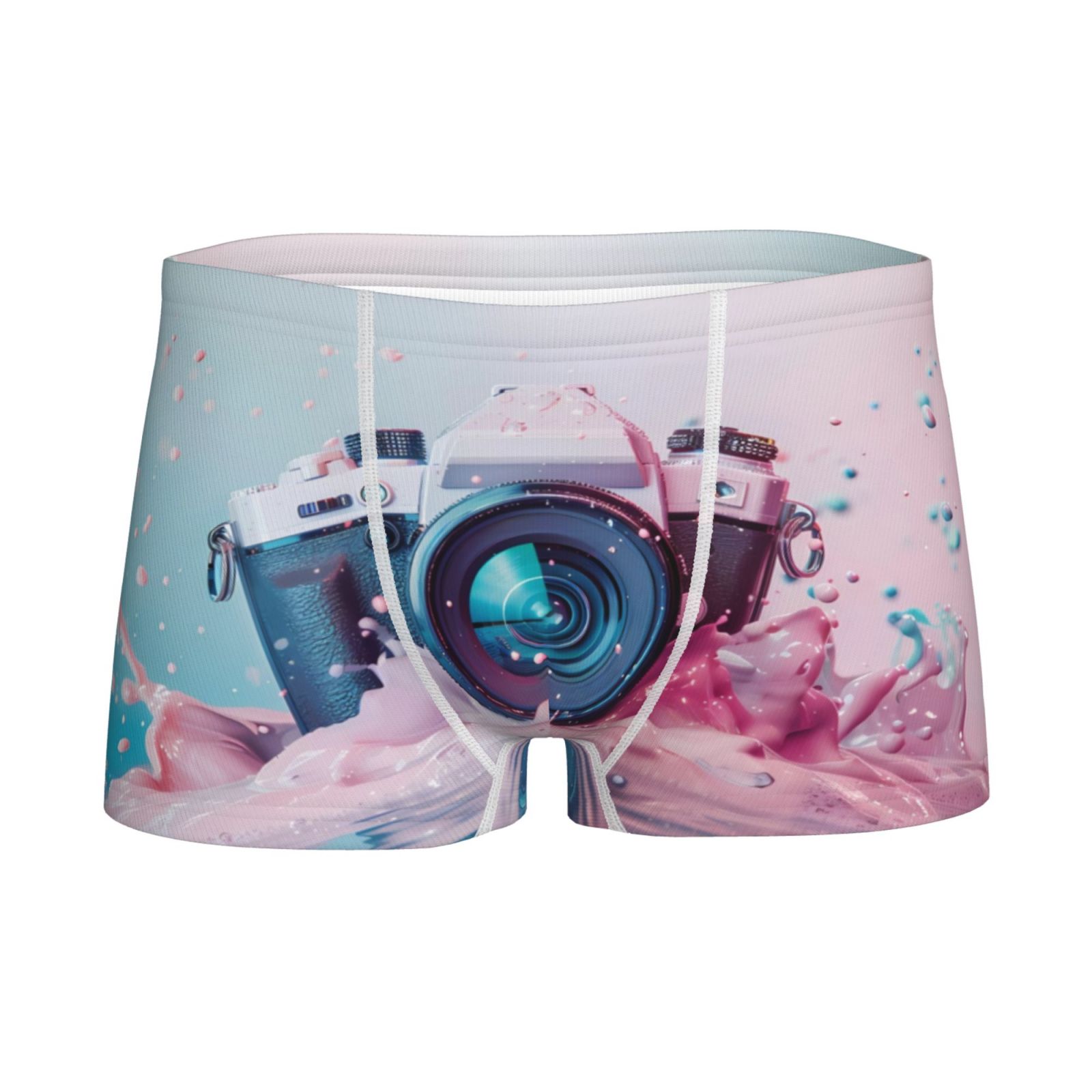 Logiee Vintage Camera Splash Art Print Boys' Boxer Briefs,Tween Boy ...