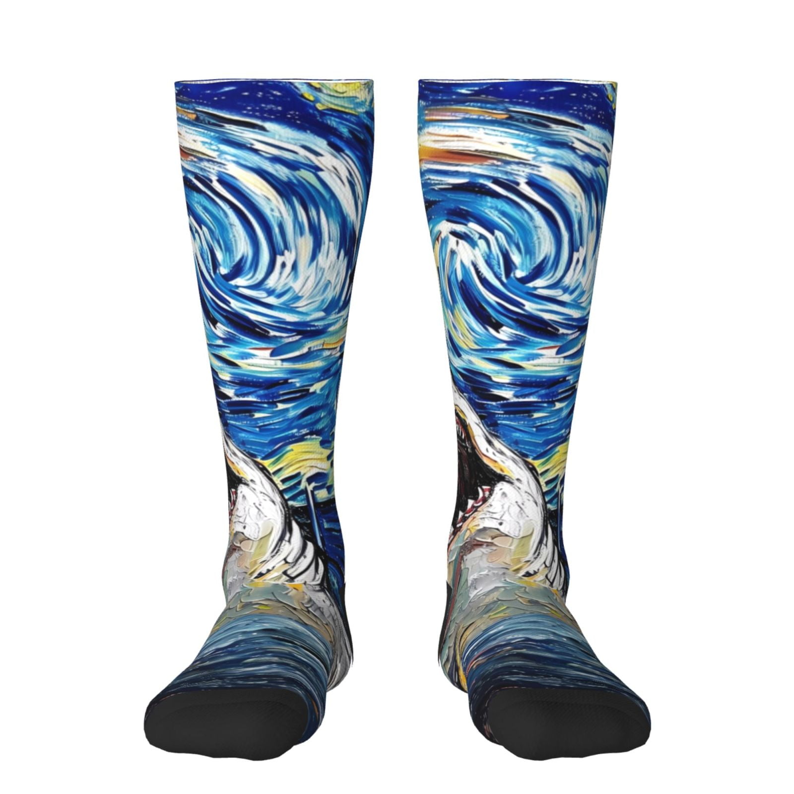 Logiee Vintage Starry Sky Shark Print Gift Stocking Stuffers,Adult ...