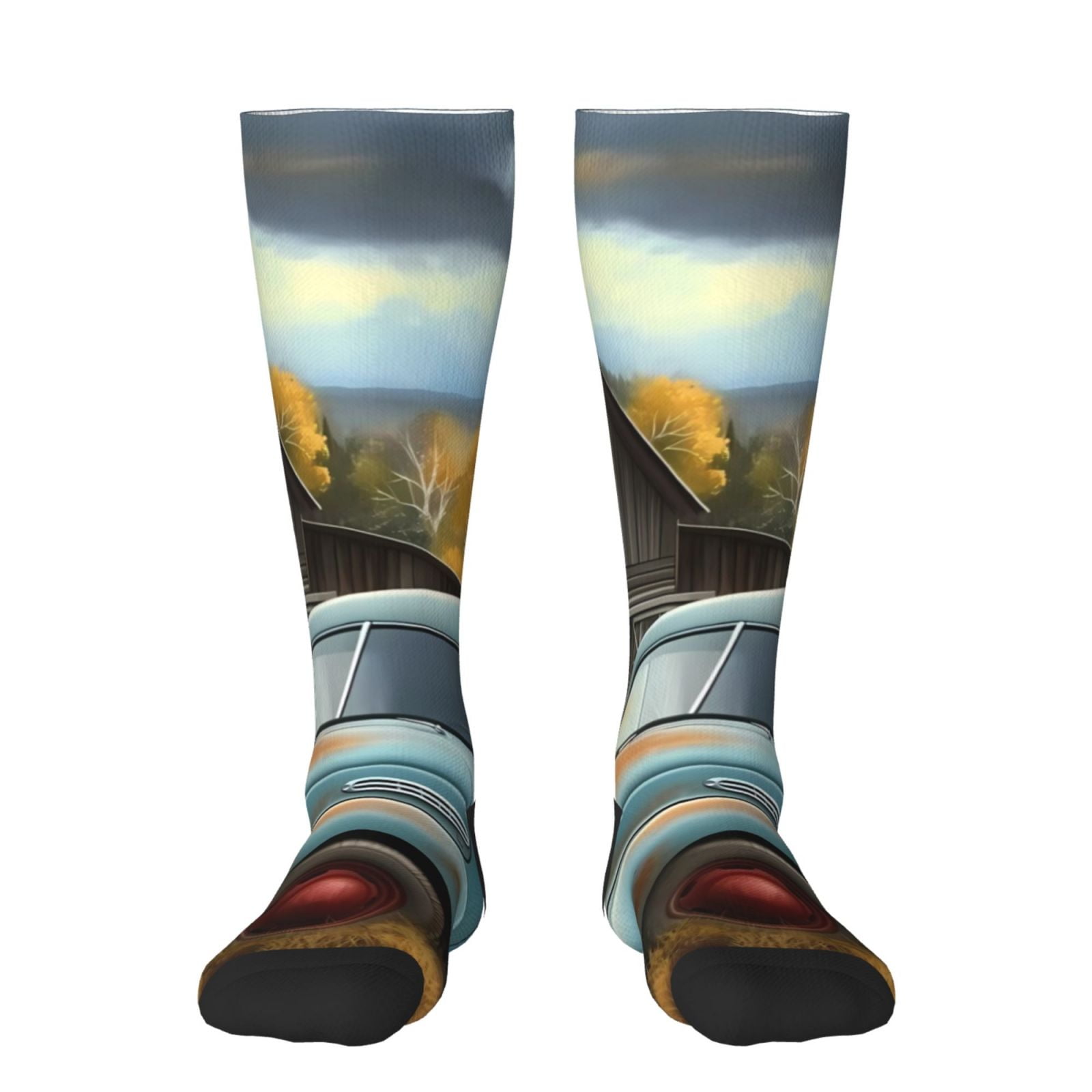 Logiee Vintage Truck Farm Scene Print Gift Stocking Stuffers,Adult ...