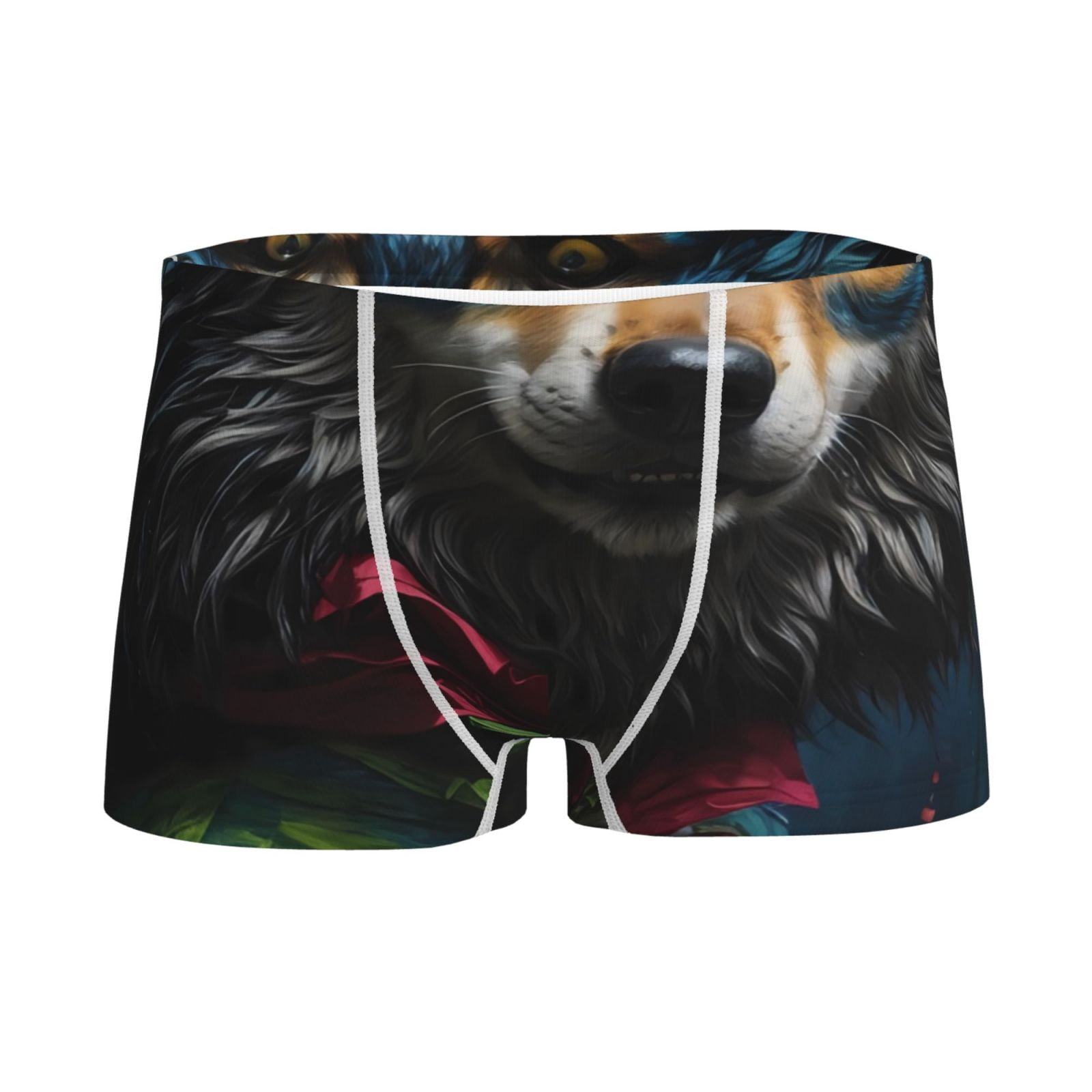 Logiee Vintage Wolf Warrior Print Boys' Boxer Briefs,Tween Boy ...